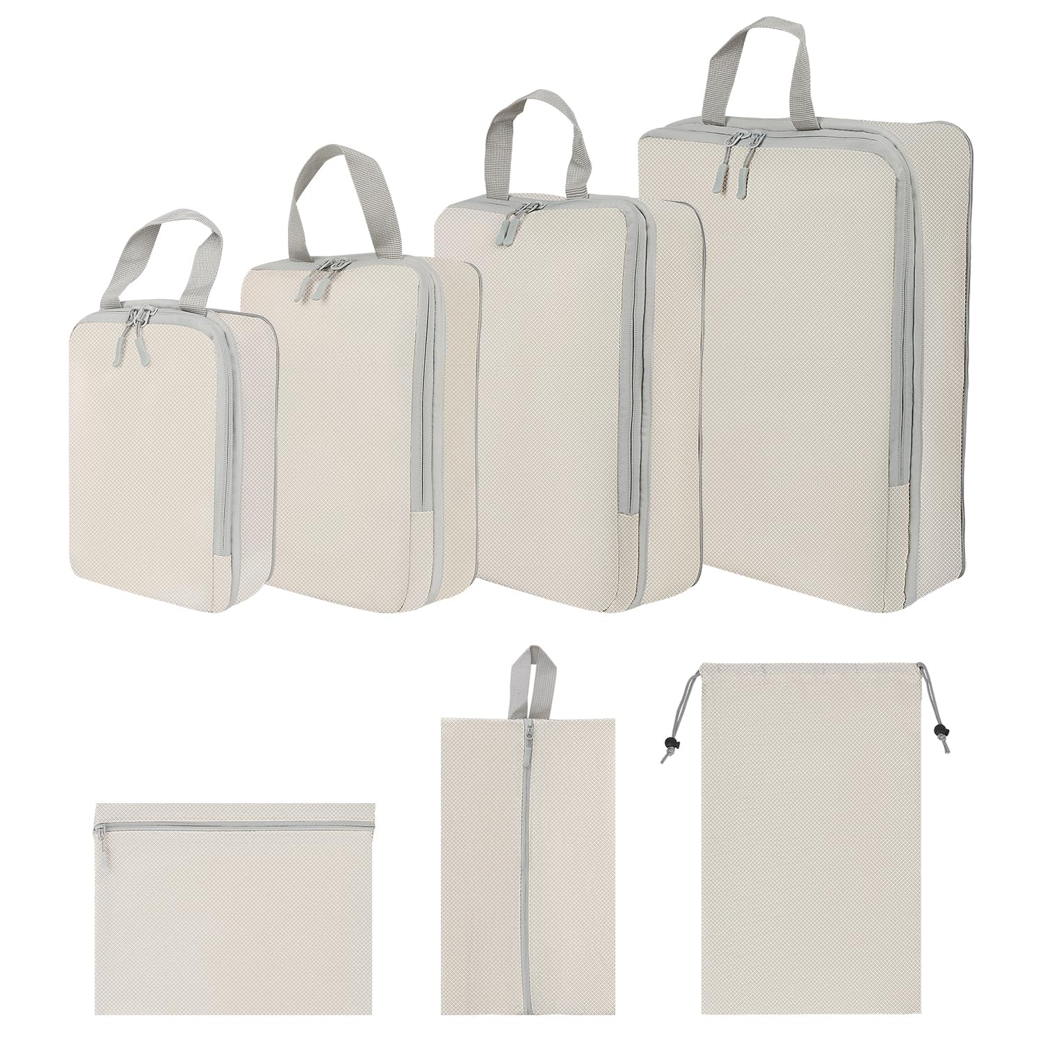 OWill Compression Packing Cubes Set,7 Pcs Packing Cubes for Suitcases ...
