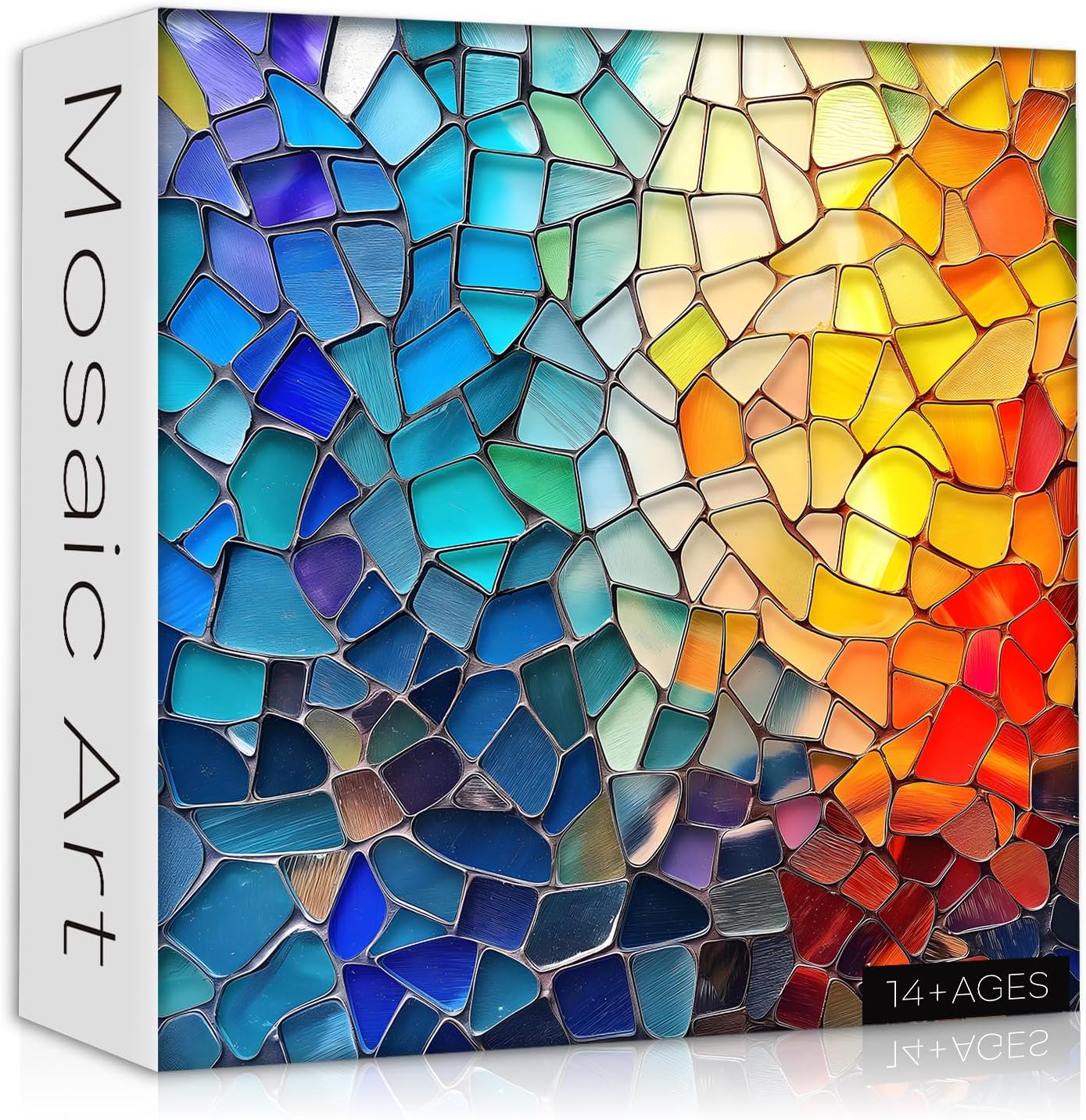 Amazon.com: PICKFORU Impossible Puzzles for Adults, Stained Glass Color ...