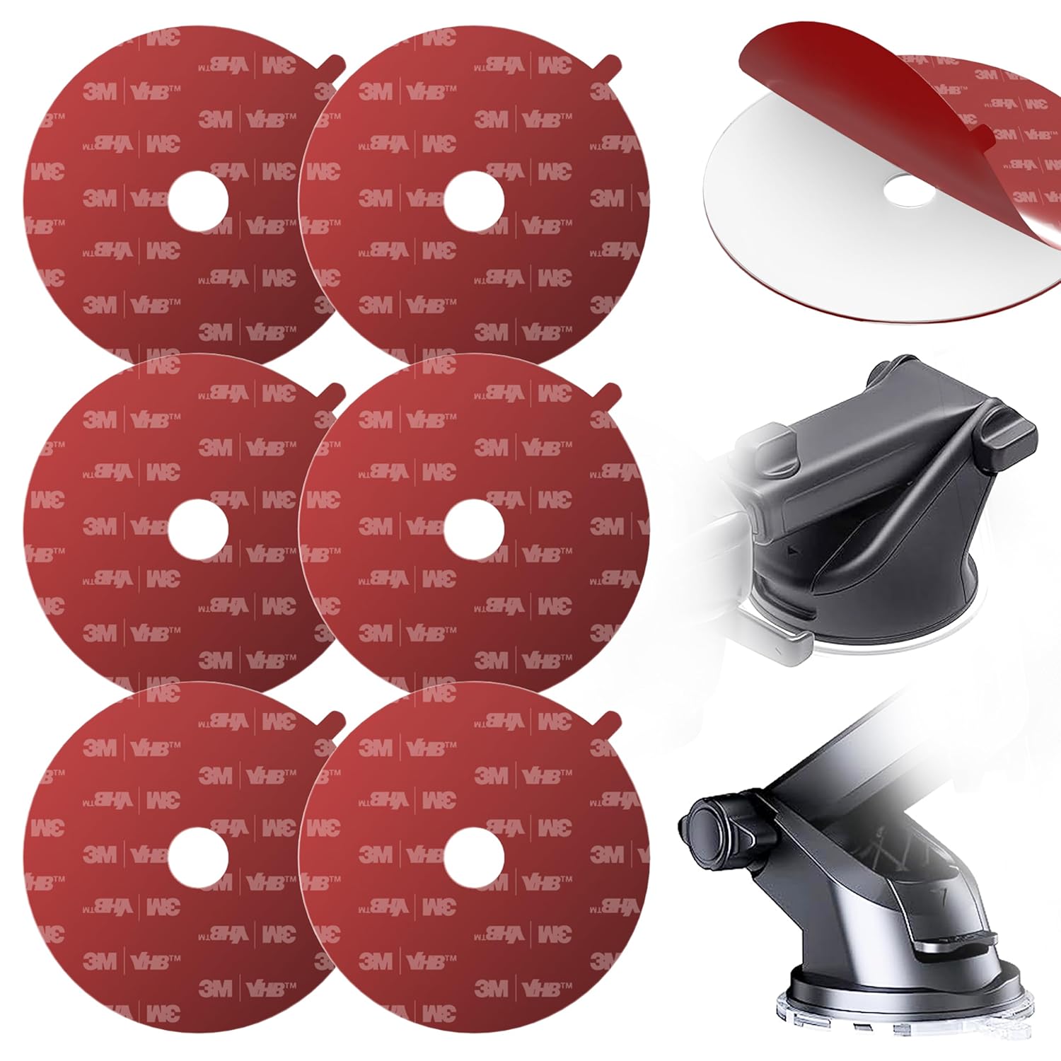 Amazon.com: 3M VHB Double-Sided Adhesive Pads - 3.15" Diameter with ...