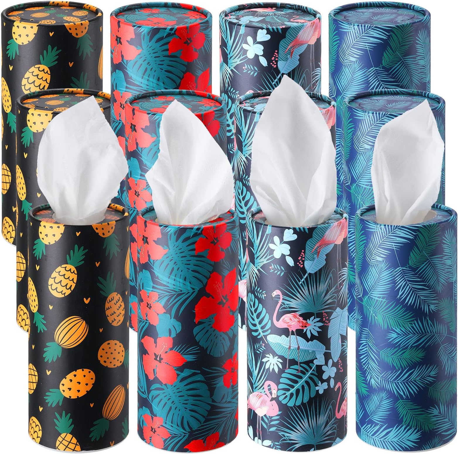 Amazon.com: Ctosree 16 Pcs Car Tissue Cylinder with Facial Tissue Bulk ...