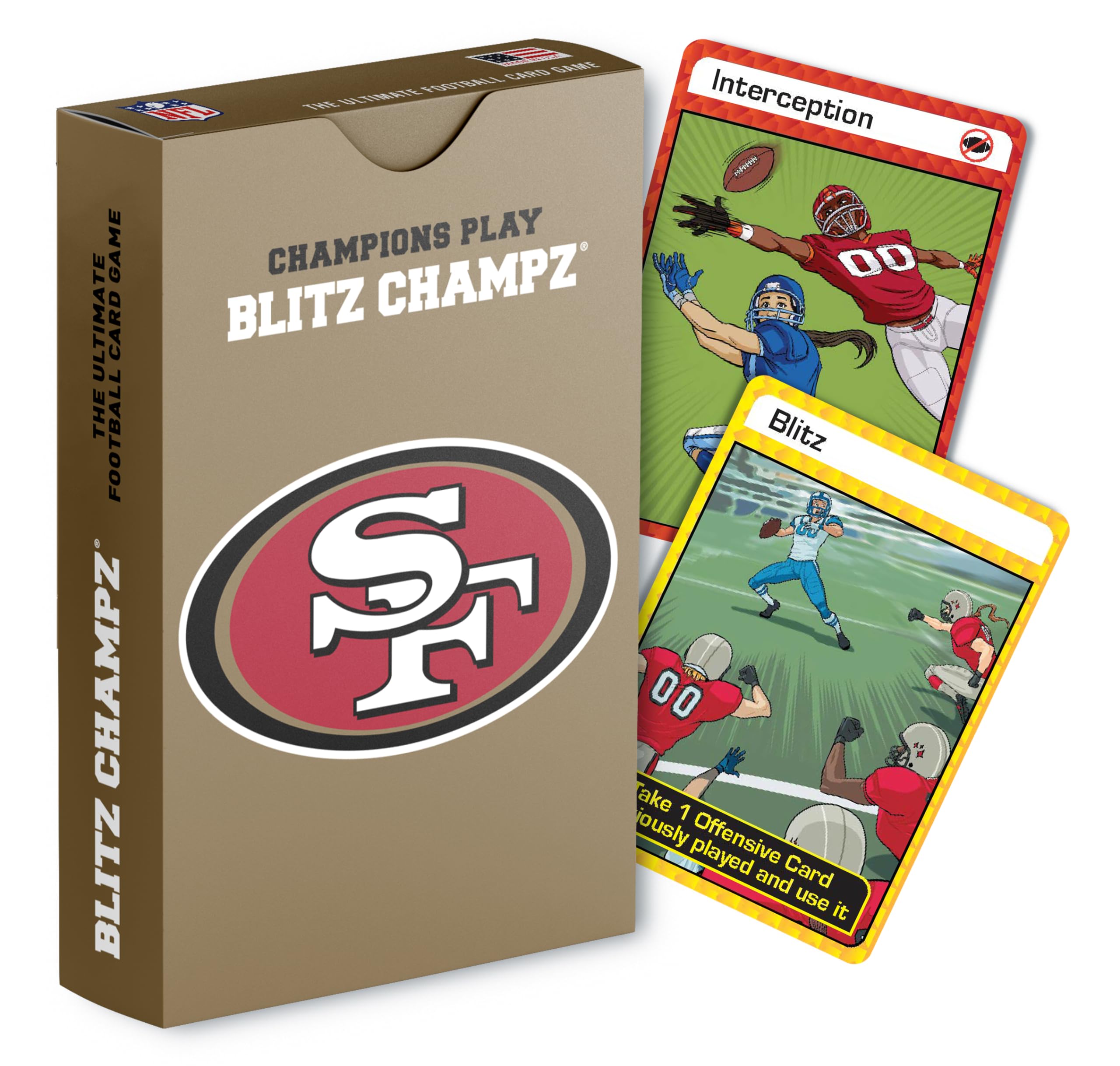 Amazon.com: Blitz Champz San Francisco 49ers Card Game | Football Card ...