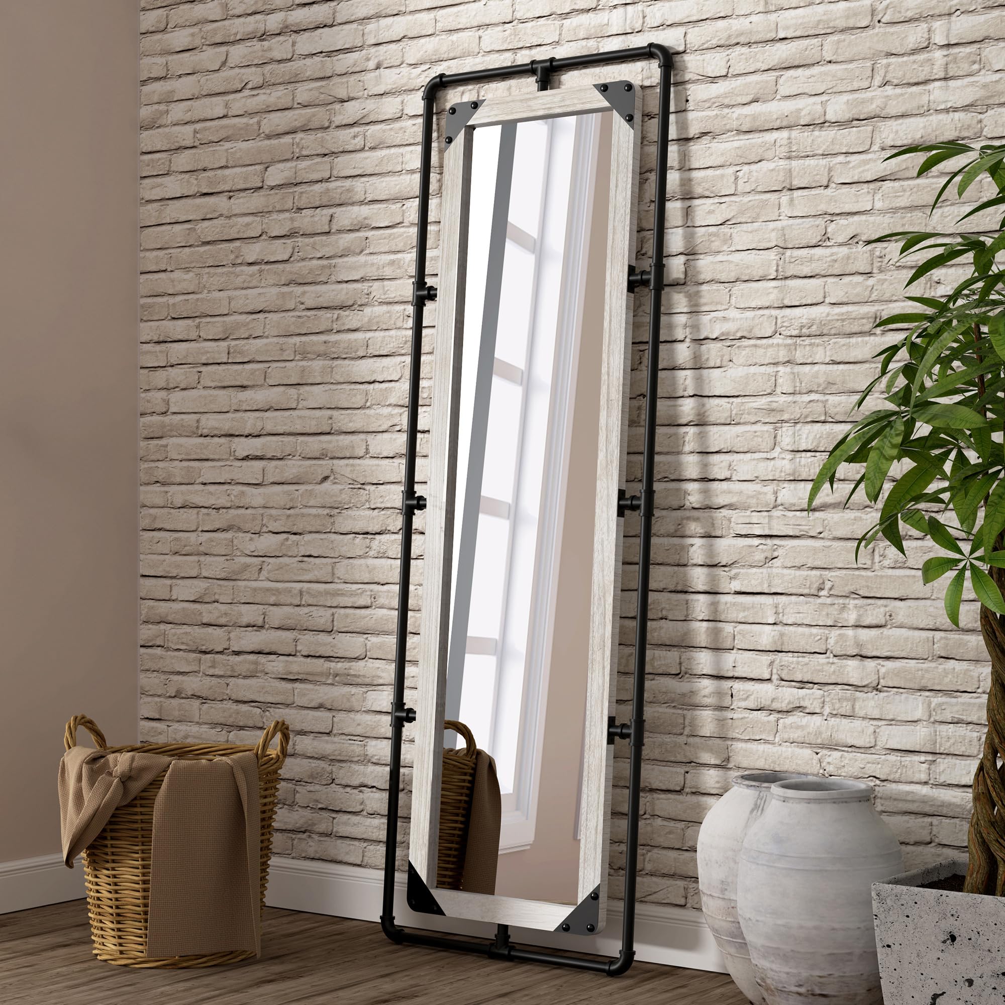 Industrial Farmhouse Floor Mirror A Modern Farmhouse Style Historic
