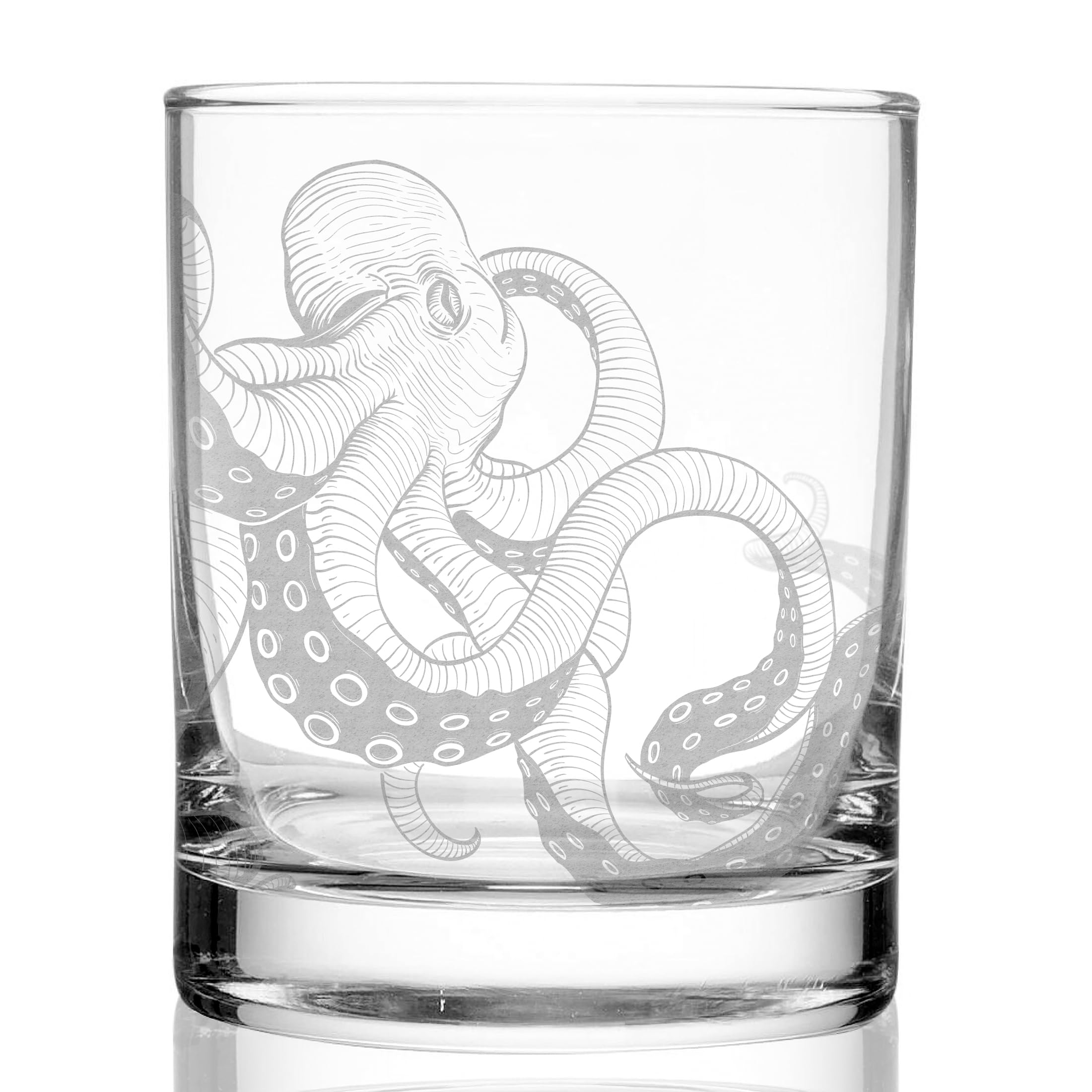 Snapklik.com : OCTOPUS Engraved 11oz Whiskey Glasses Ocean Animals ...