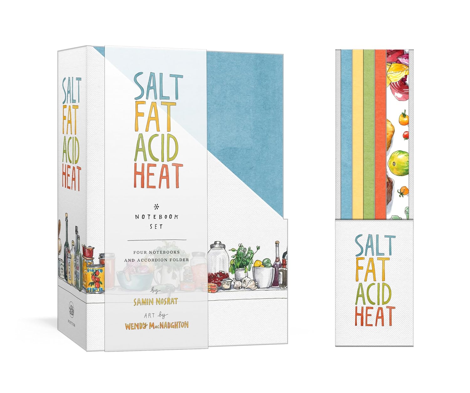 Salt, Fat, Acid, Heat Four-Notebook Set: Nosrat, Samin, MacNaughton ...