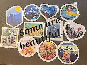 Amazon.com: 200 Pieces Vinyl Waterproof Wilderness Nature Stickers ...