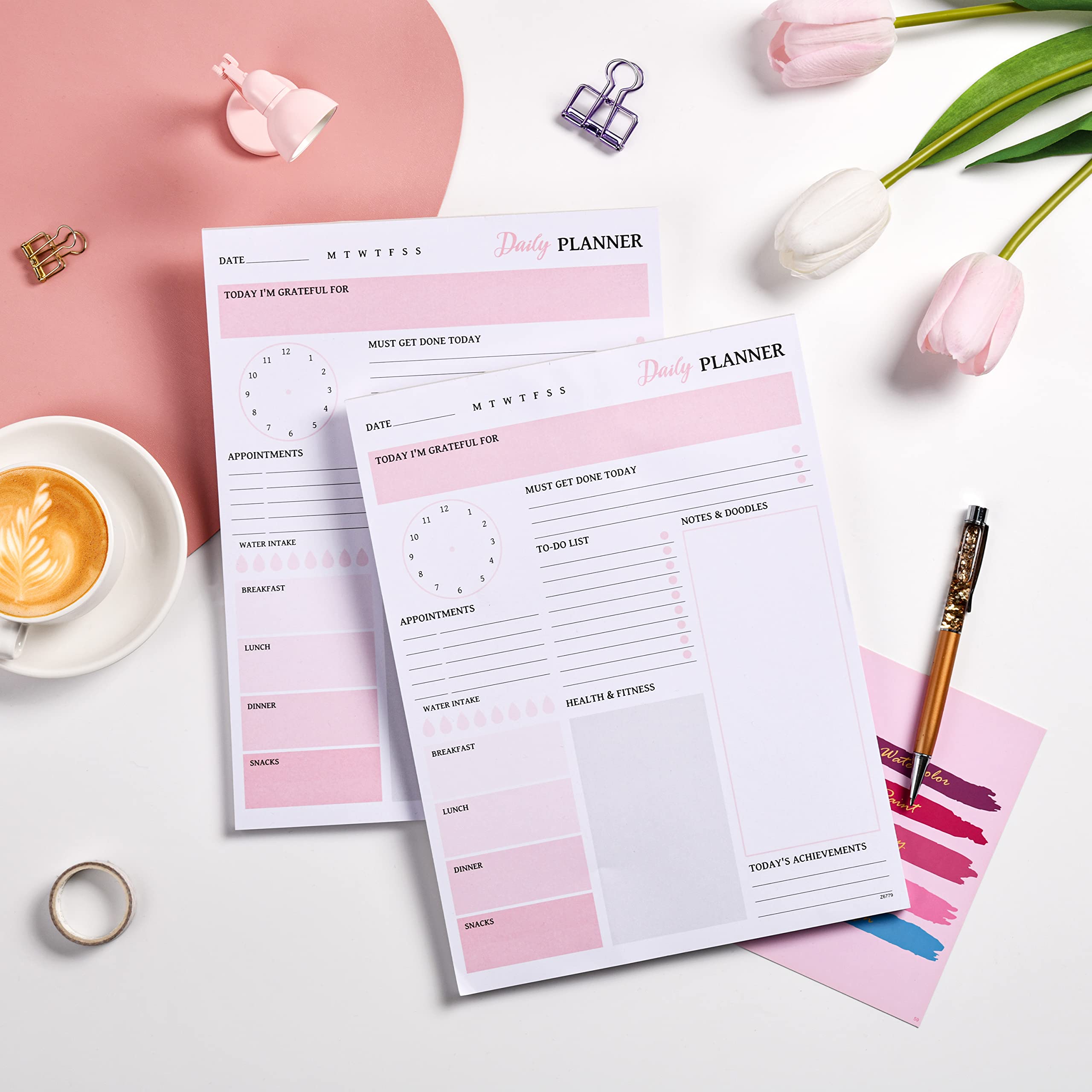 To Do List Notepad - Daily Planner Notepad Undated 50 Sheets Tear Off ...