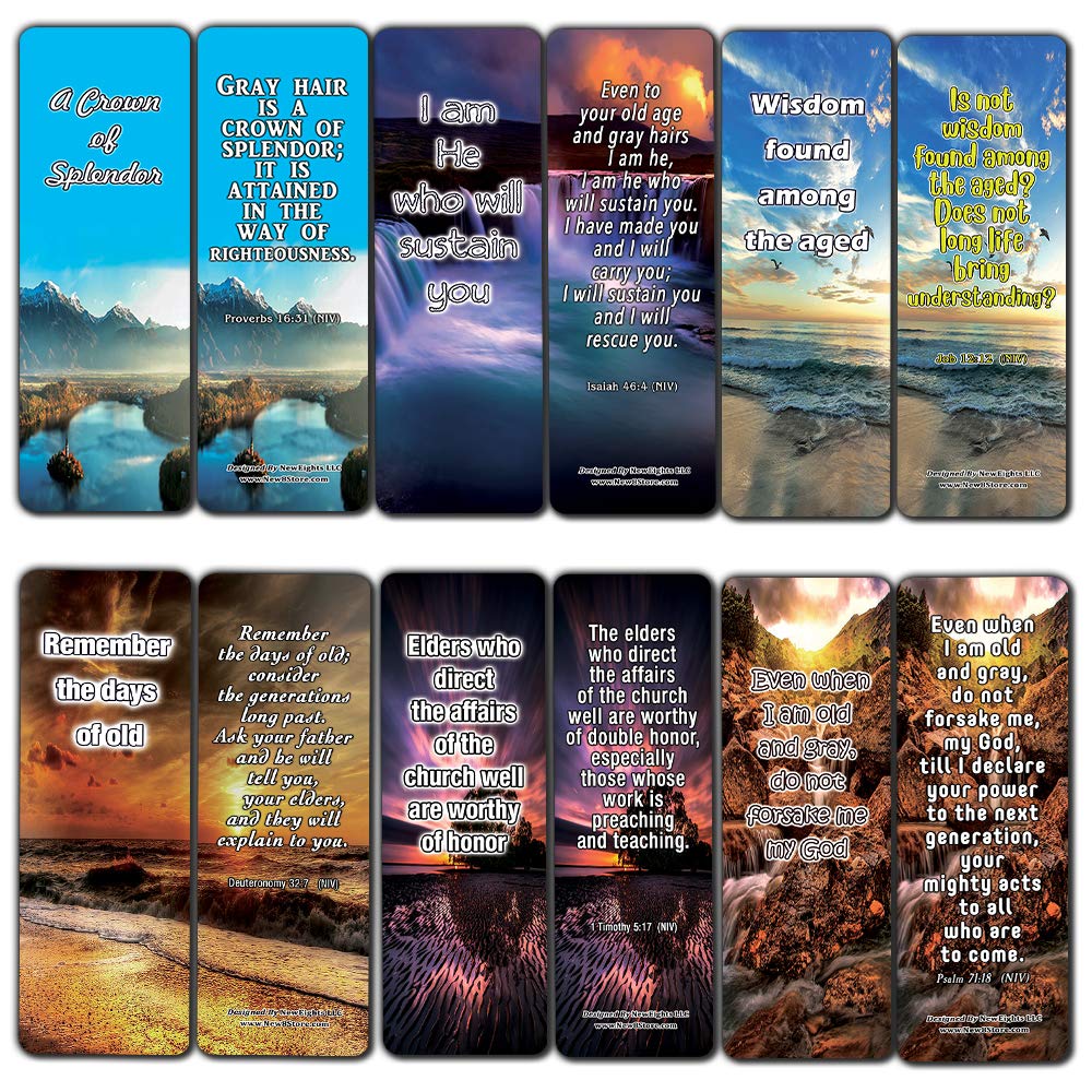 Buy Popular Bible Verses for Senior Citizens Bookmarks (12-Pack ...