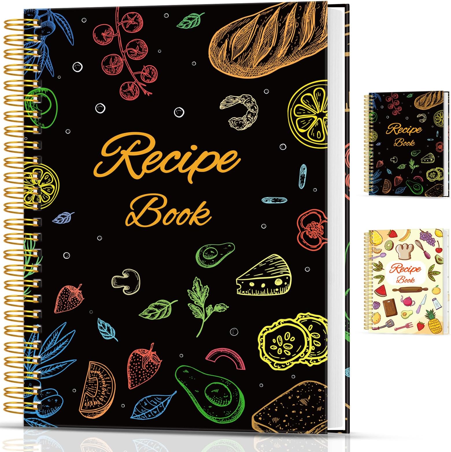 PLANBERRY Recipe Book – Blank Hardcover Cookbook to Write in Your Own ...