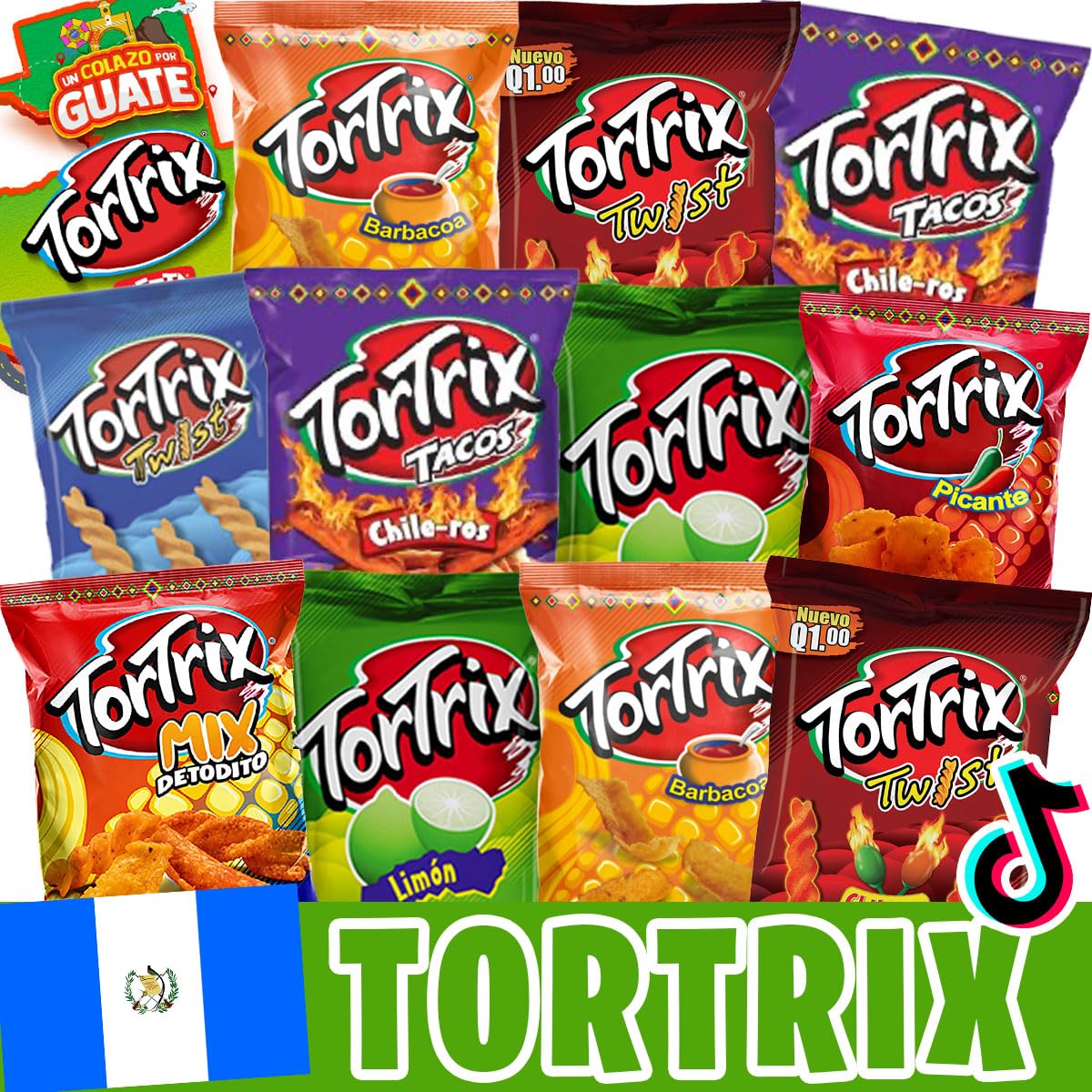 Amazon.com: Charloo Tortrix Guatemala Snack Box + FREE Surprise ...