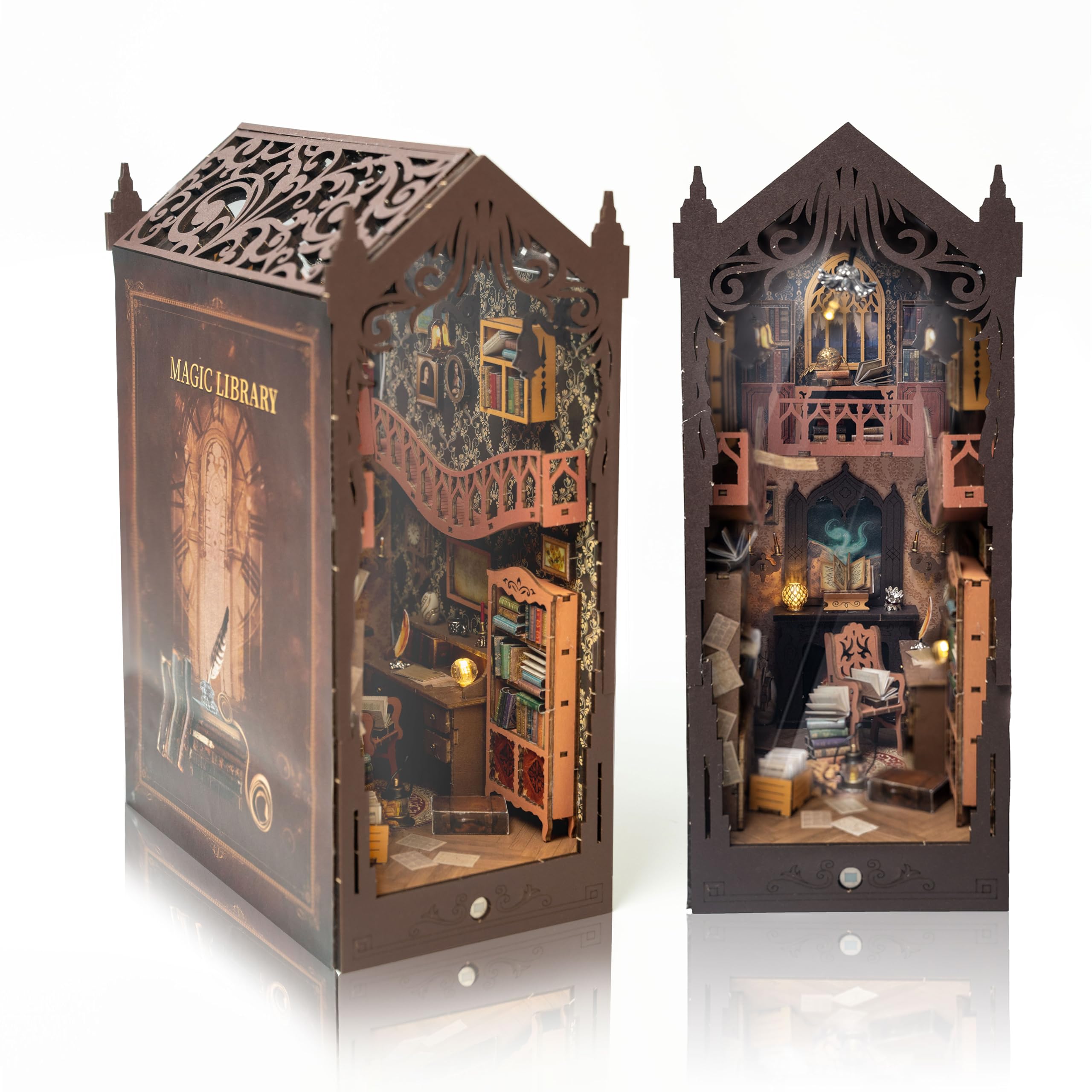 Amazon.com: Insgen Book Nook Kit DIY Miniature Dollhouse Building Set for Adults, Create Your ...