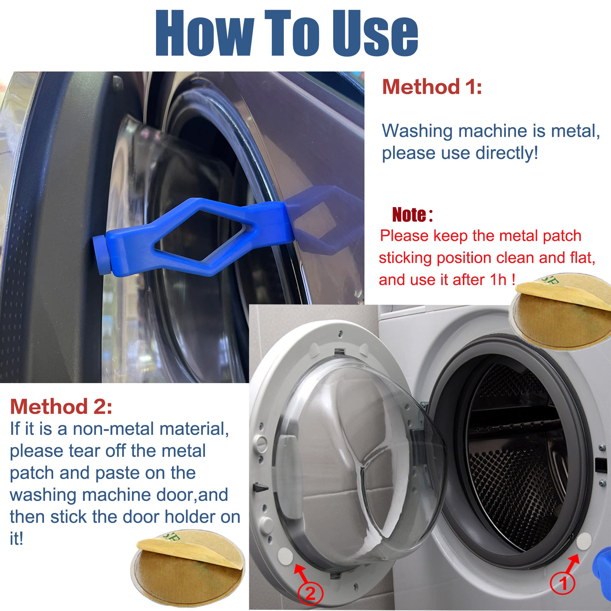 Snapklik.com : Washer Door Prop, Easy To Stick Front Load Washer Door ...