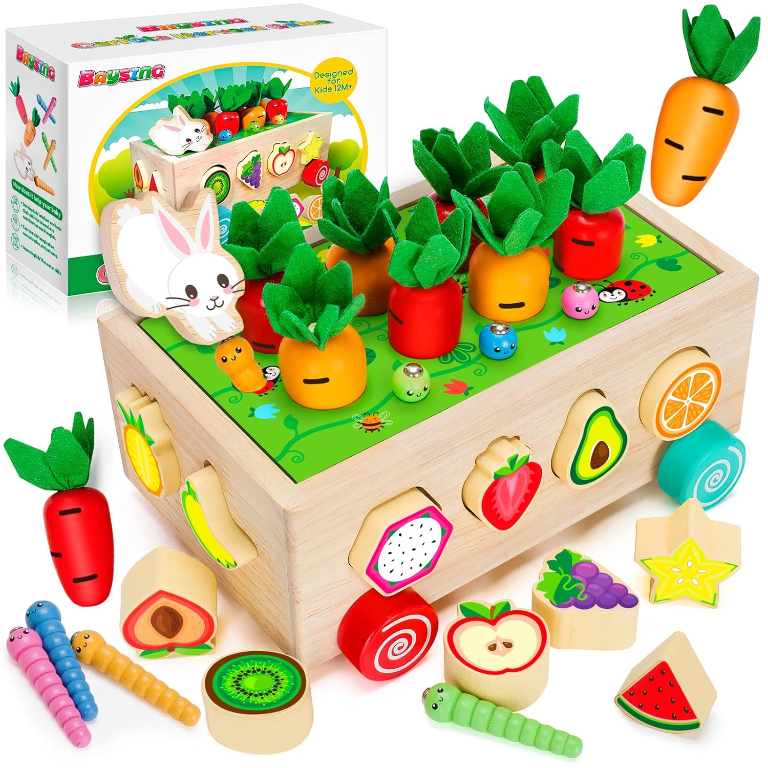 Montessori Toys For 2 3 4 Year Old Baby Boys And Girls Carrots Harvest montessori-toys-for-2-3-4-year-old-baby-boys-and-girls-carrots-harvest