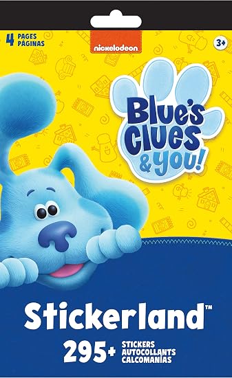 Amazon.com: Blue's Clues -STICKERLAND 4 Page PAD : Toys & Games
