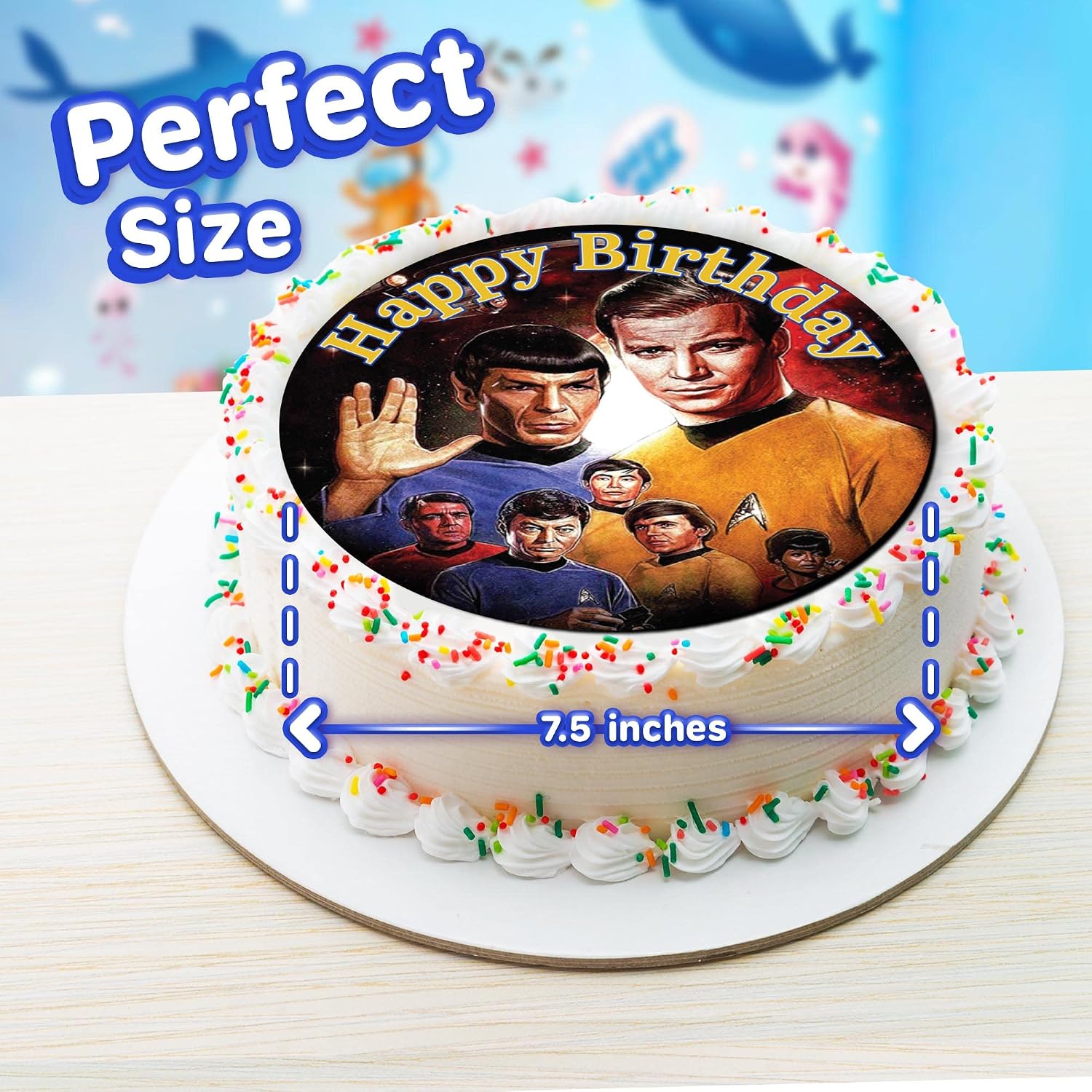 Star Trek Edible Cake Toppers - 7.5 Inch Birthday Australia | Ubuy