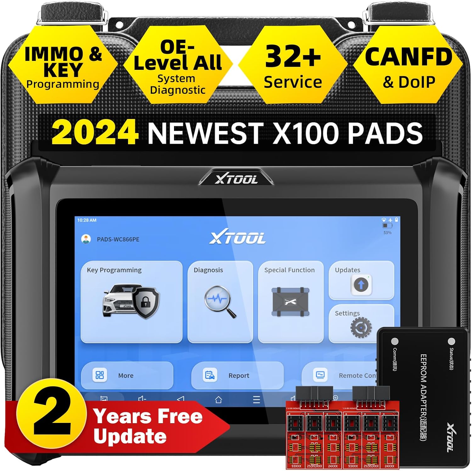 XTOOL Herramienta de diagnóstico A80 Pro Master con programación ECU de ...