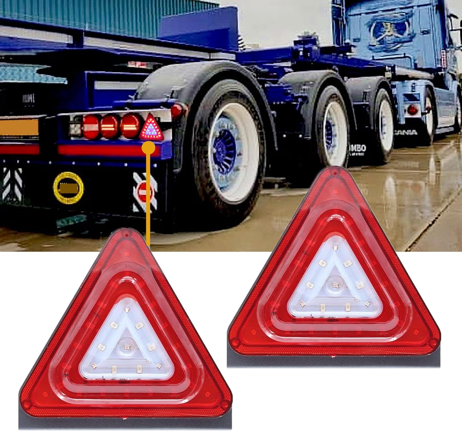 Ourbest Triangle Warning Light for Trailer Tail Light Indicator ...