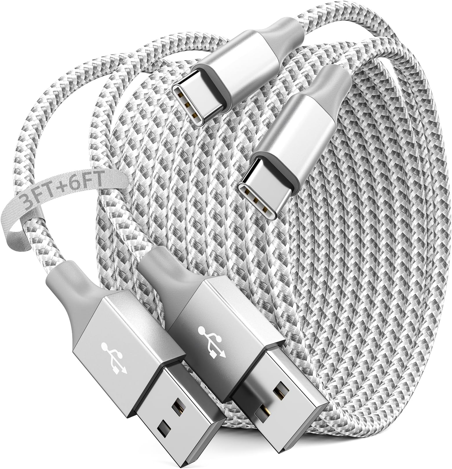 Amazon.com: 2Pack 3FT USB A to USB C Cable for iPhone 16 15 Charger ...