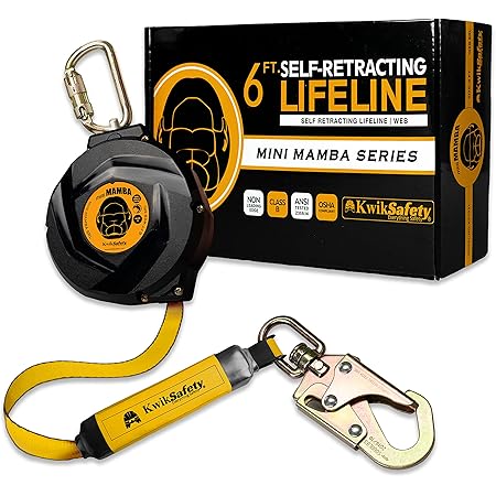 SafeWaze Class A 11-Foot Self Retracting Lifeline with Snap Hook ...