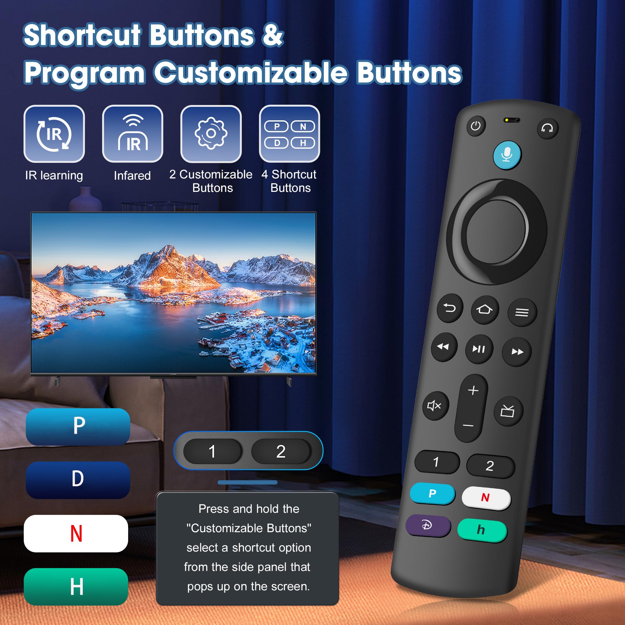 Snapklik.com : Voice Replacement Remote 3rd Gen Pro Plus For Fire AMZ ...