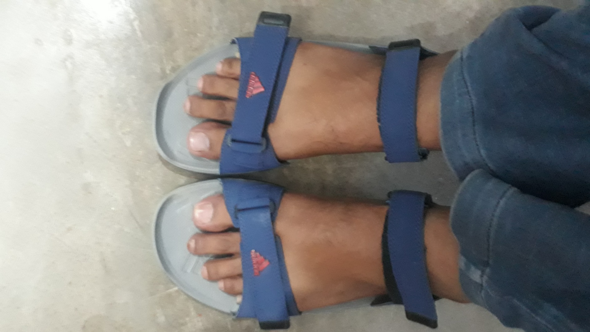 Adidas Men's Fassar CRENAV/VIVRED/Stone Sandal (EX3775) : Amazon.in ...