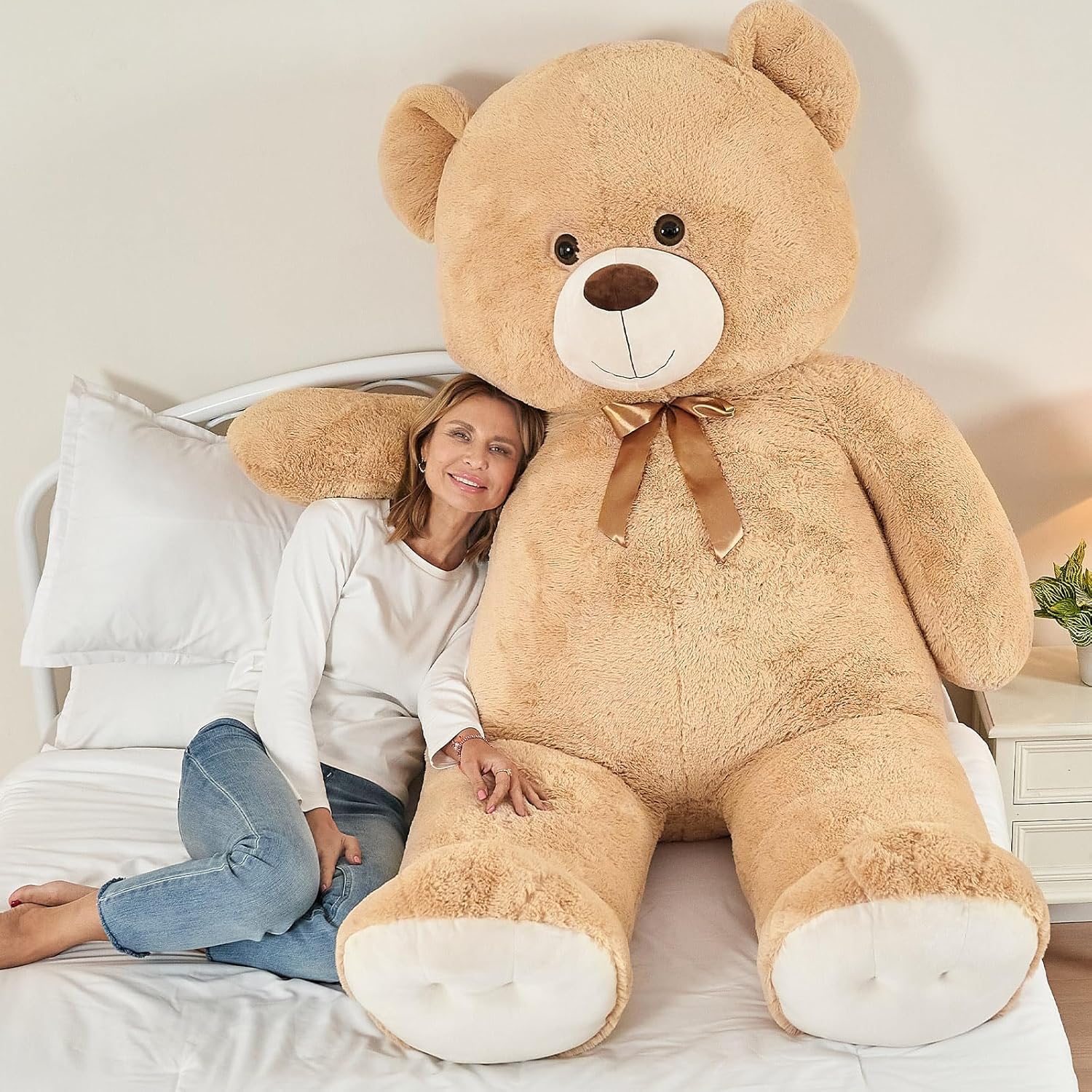 Amazon.com: Tezituor Teddy Bear, 6ft Giant Stuffed Animal, Human Size ...