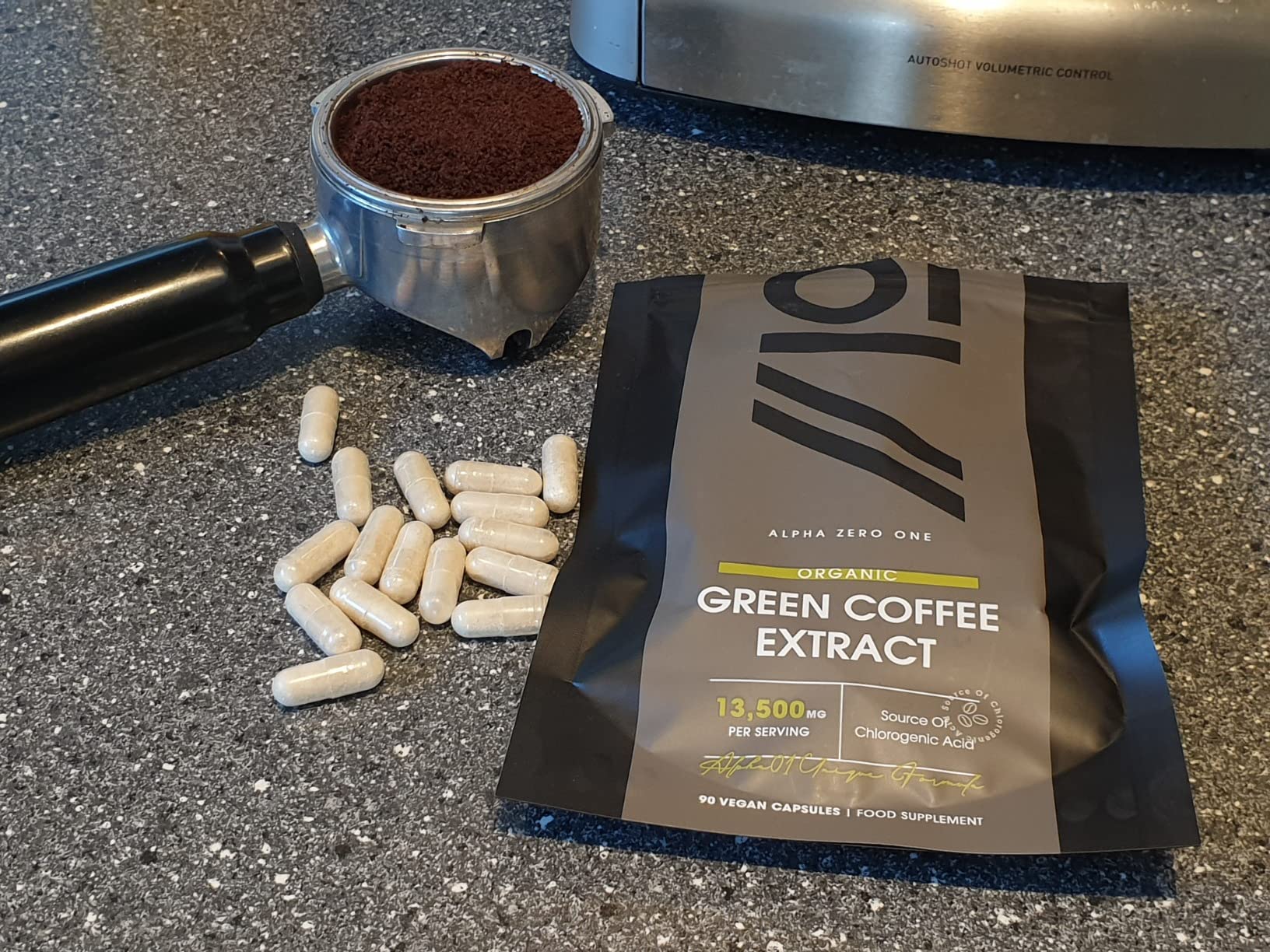 Organic Green Coffee Bean Extract 22,000mg – Standardised 220mg ...