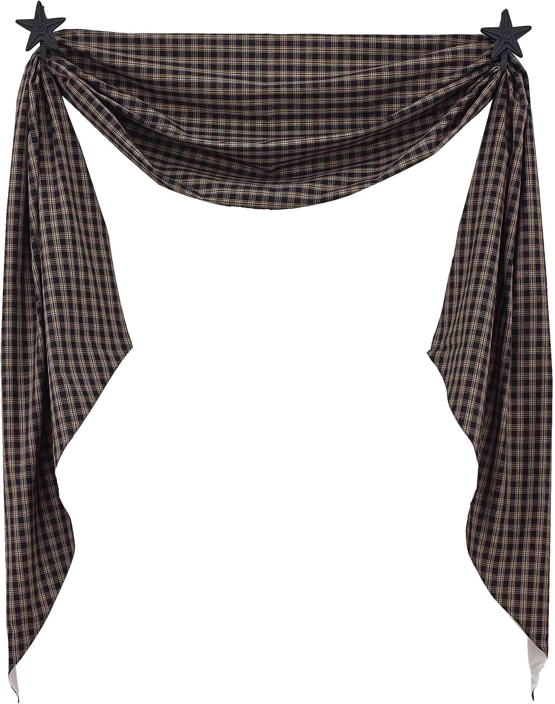 Amazon.com: Park Designs Wood River Lined Fishtail Swag : Home & Kitchen