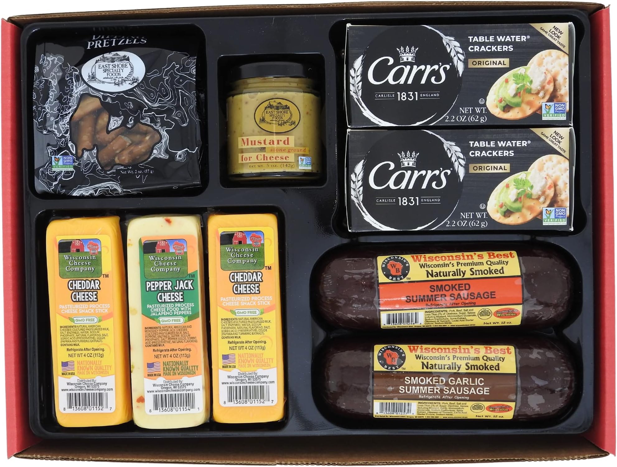 Amazon.com : Gourmet Meat & Cheese Sampler Gift Basket - Deluxe ...