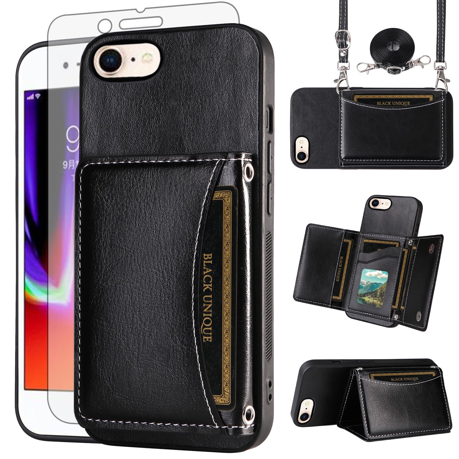 Amazon.com: Asuwish Phone Case for iPhone 7/8/SE 2020/2022 Wallet Cover ...