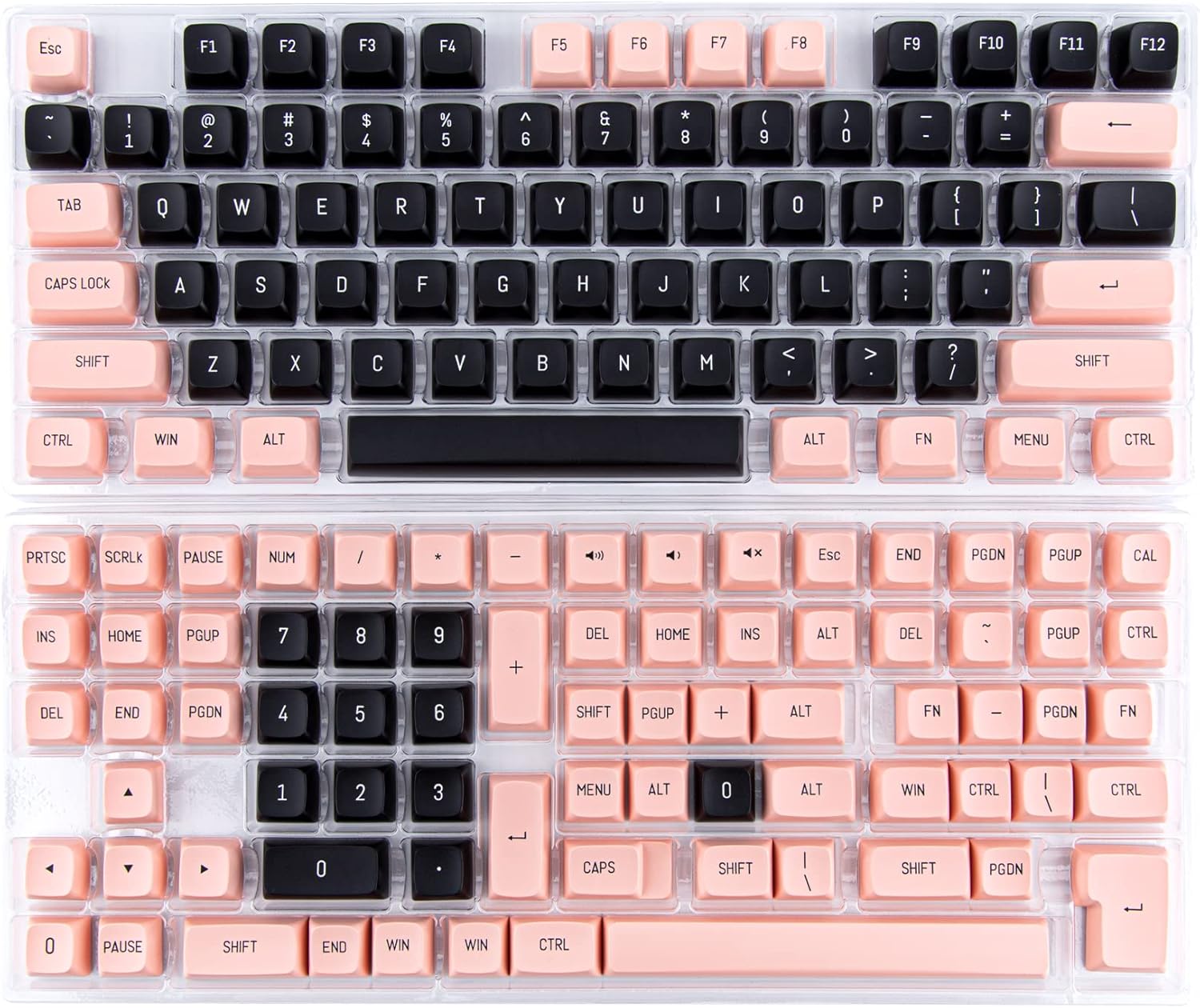 Buy Custom Keycaps CSA Profile 150 Keys Keycaps - PBT Double-Shot ...