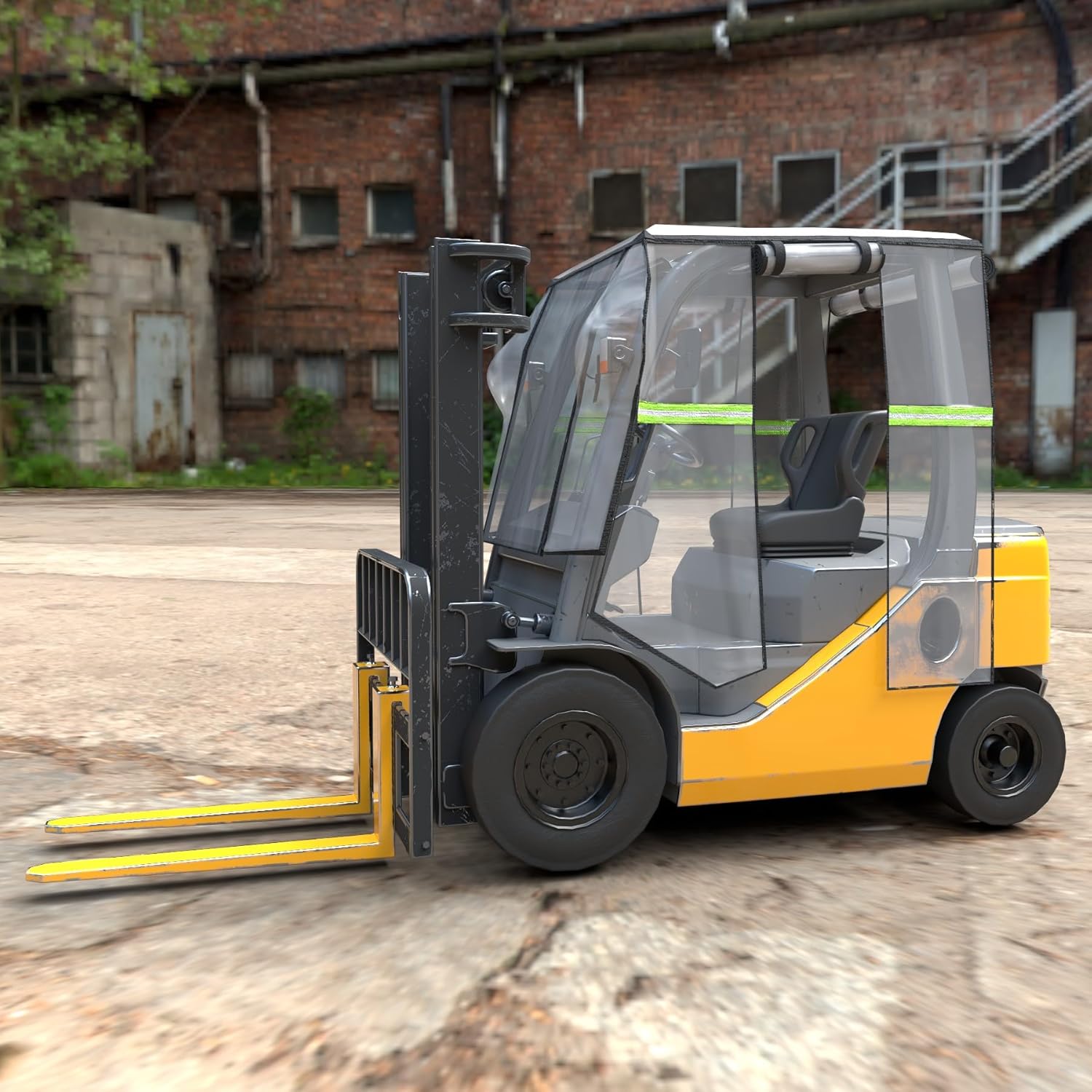 Amazon.com: Sidasu Clear Forklift Cab Enclosure Cover,Forklift Cover ...