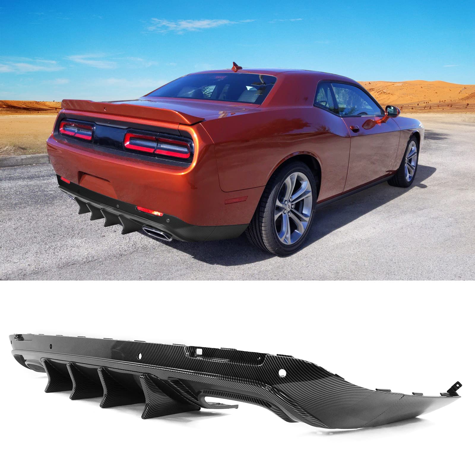 Buy FREEMOTOR802 Compatible with 2015-2022 Dodge Challenger Rear ...