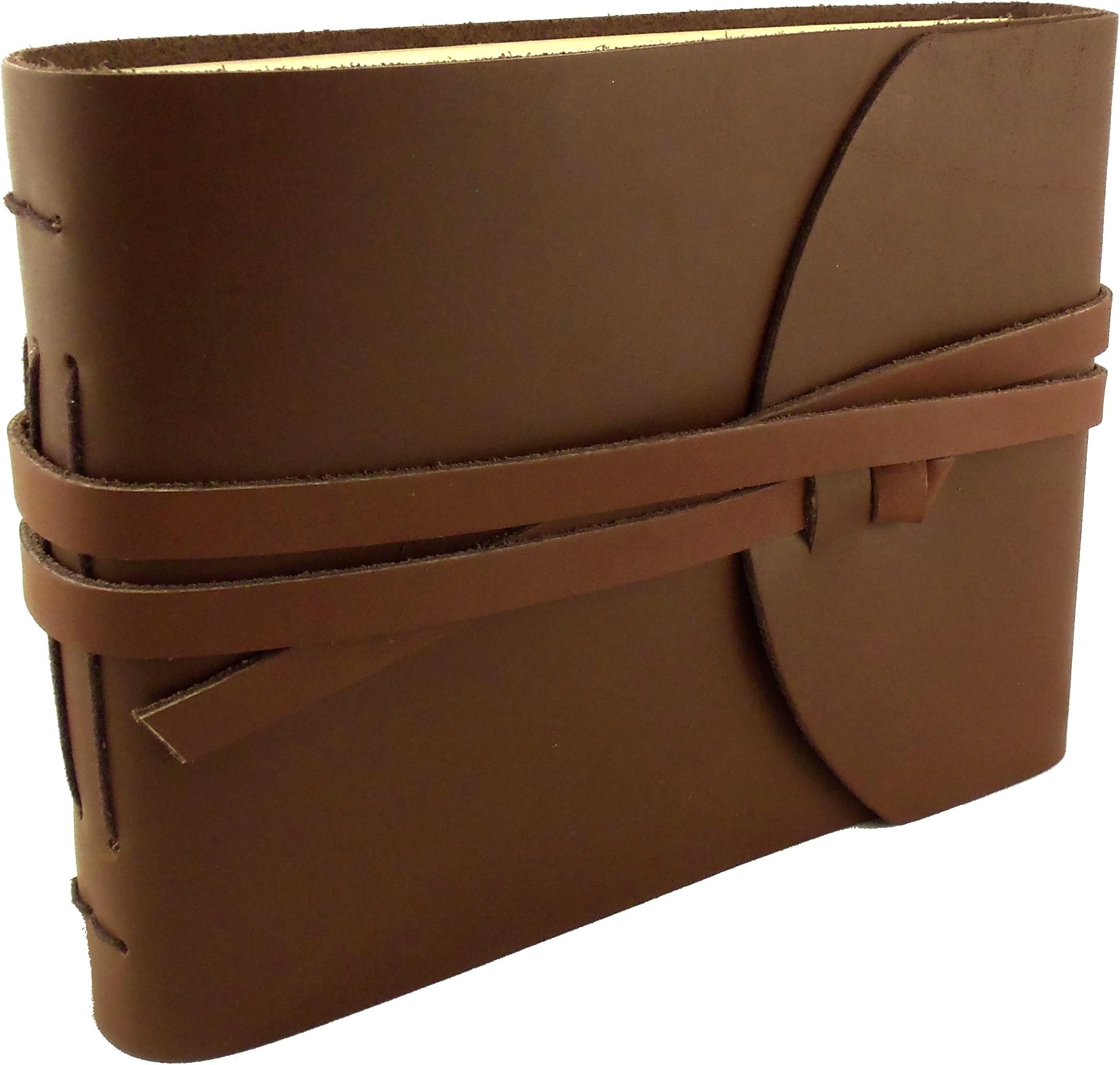 Amazon.com: Large Vintage Leather Photo Album with Black Pages ...