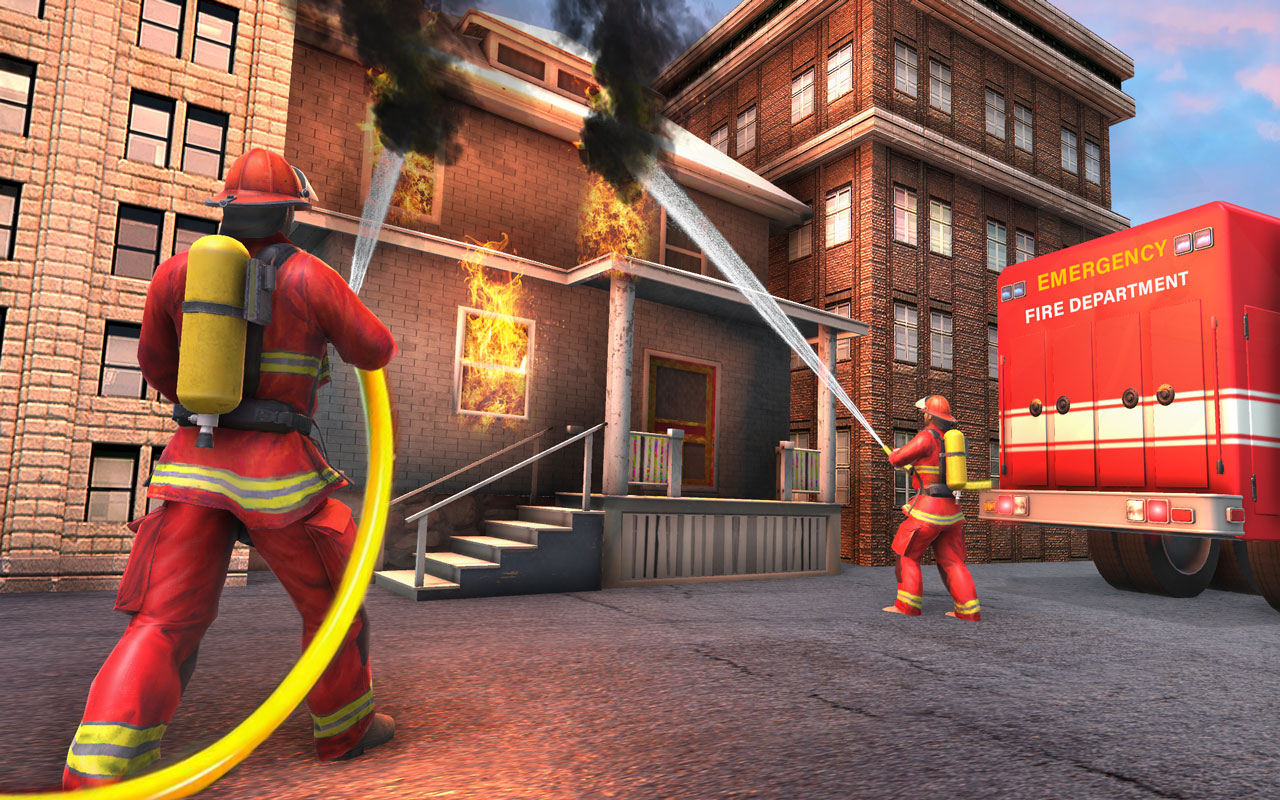 Fire Hero Rescue World Firefighter Game : Firetruck Driving Games For ...