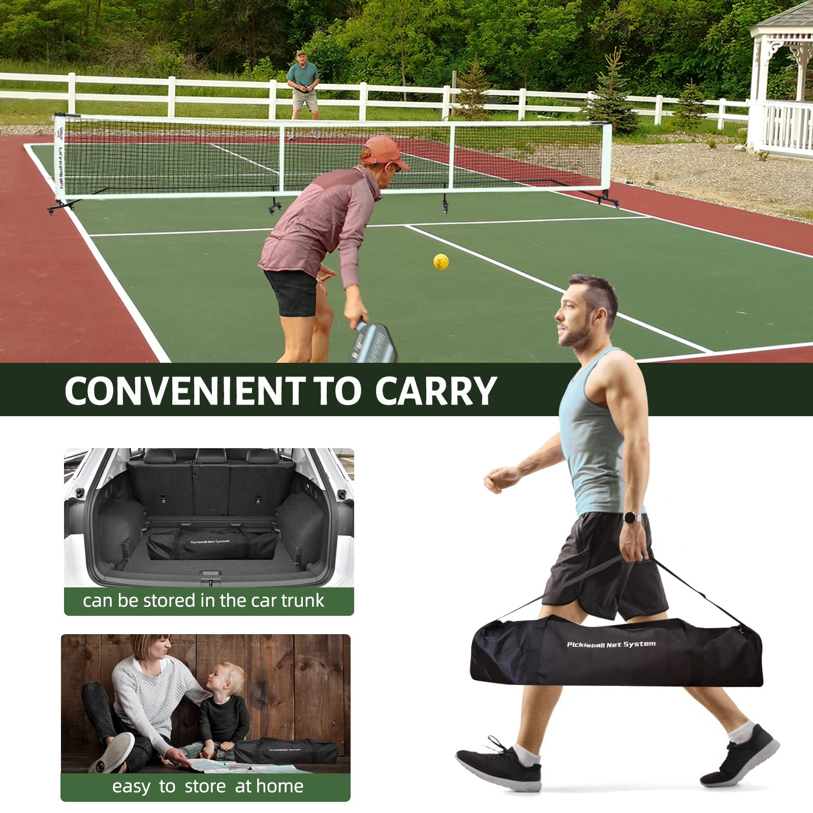 Snapklik.com : Progoal Badminton Pickleball Net System