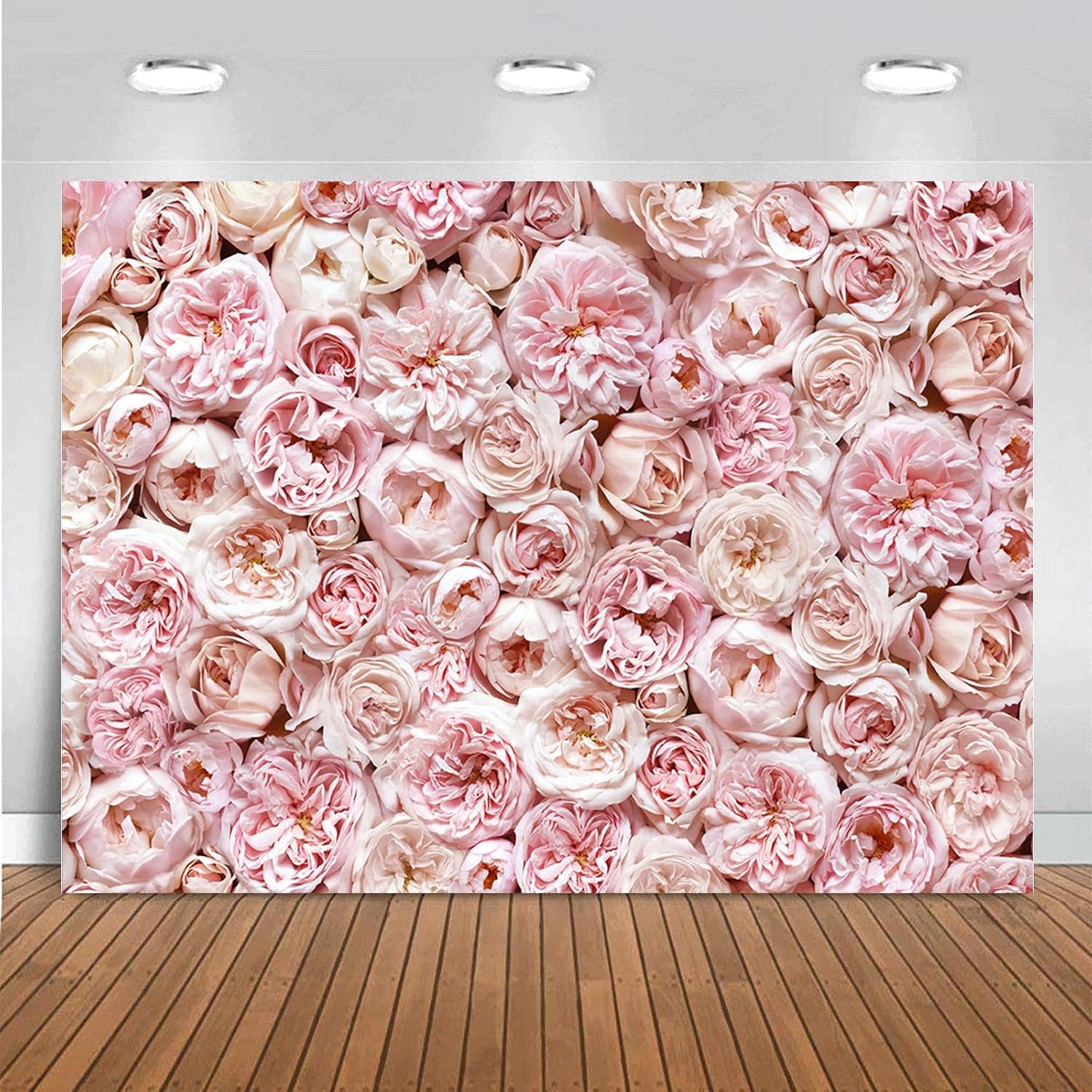 Flores de pared de rosas rojas rosas de 7 x 5 pies, fondos de ...