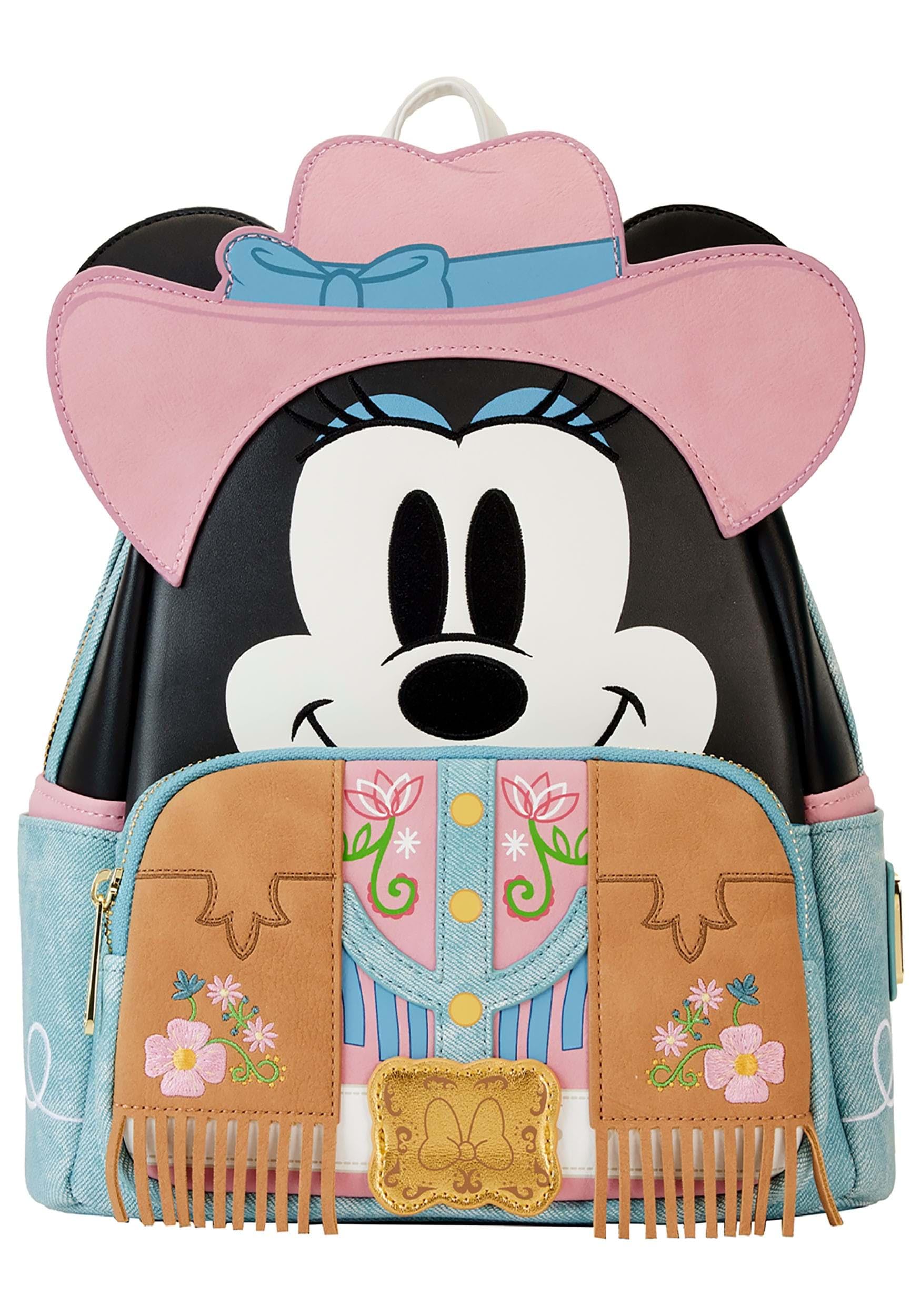 Amazon.com: Loungefly Disney Western Minnie Mouse Cosplay Mini Backpack ...