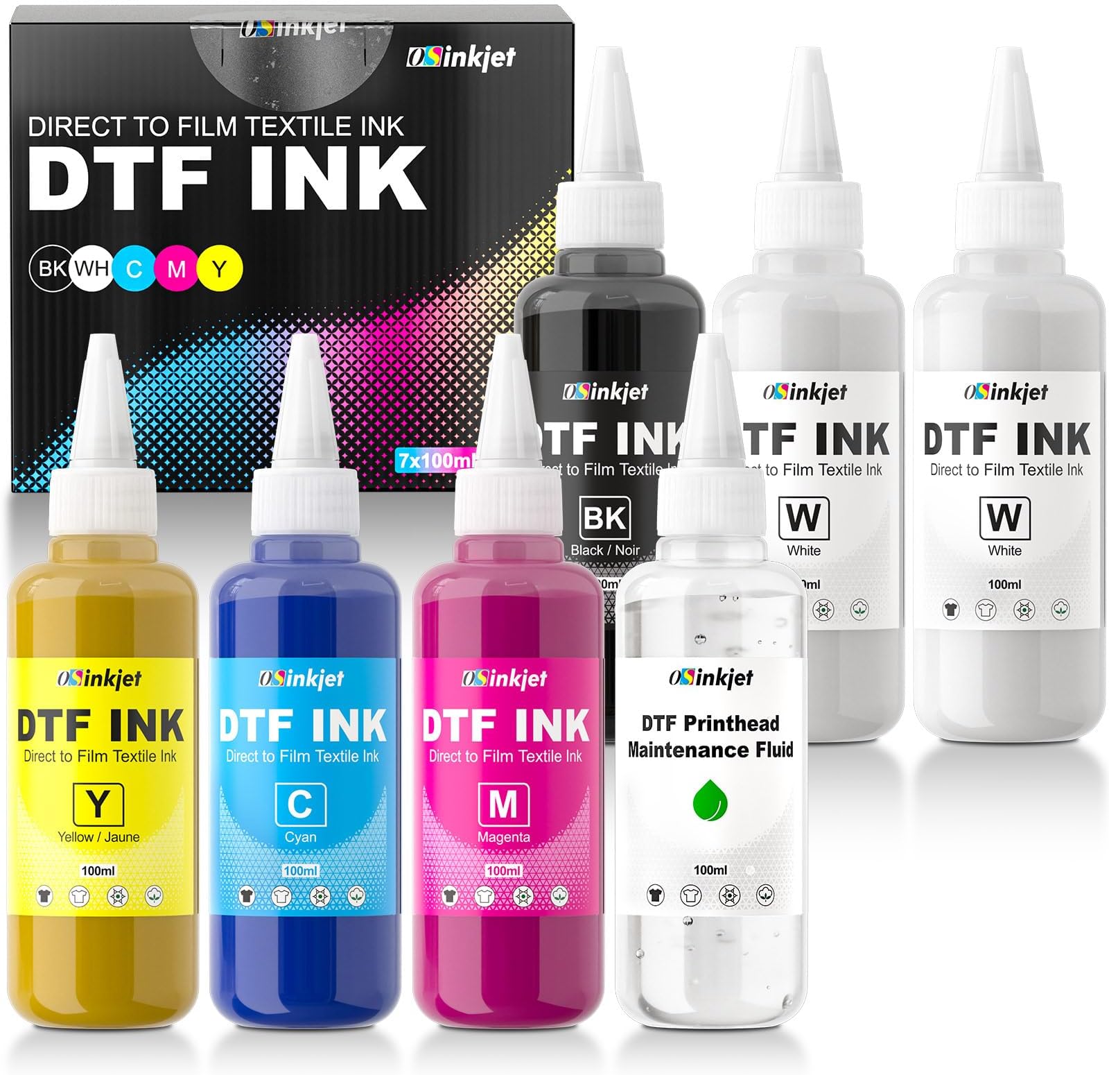 Amazon.com: Ankink DTF Ink 20.3 fl oz Combo Pack : Office Products