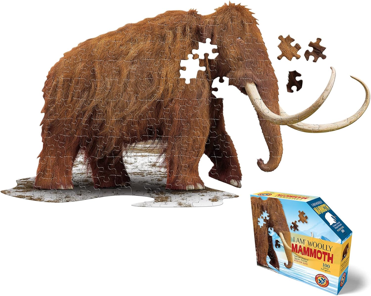 Amazon.com: Madd Capp WOOLLY MAMMOTH 100 Piece Jigsaw Puzzle For Ages 6 ...