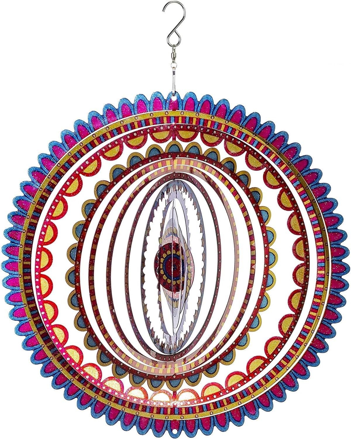Amazon.com: Viveta Large Outdoor Wind Spinner,21 * 85 inches Metal Wind ...