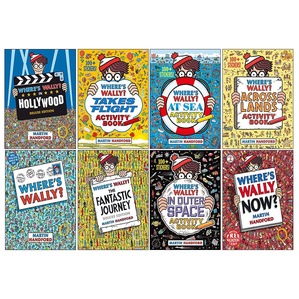 Buy Where's Wally Amazing Adventures and Activities 8 Books Bag ...