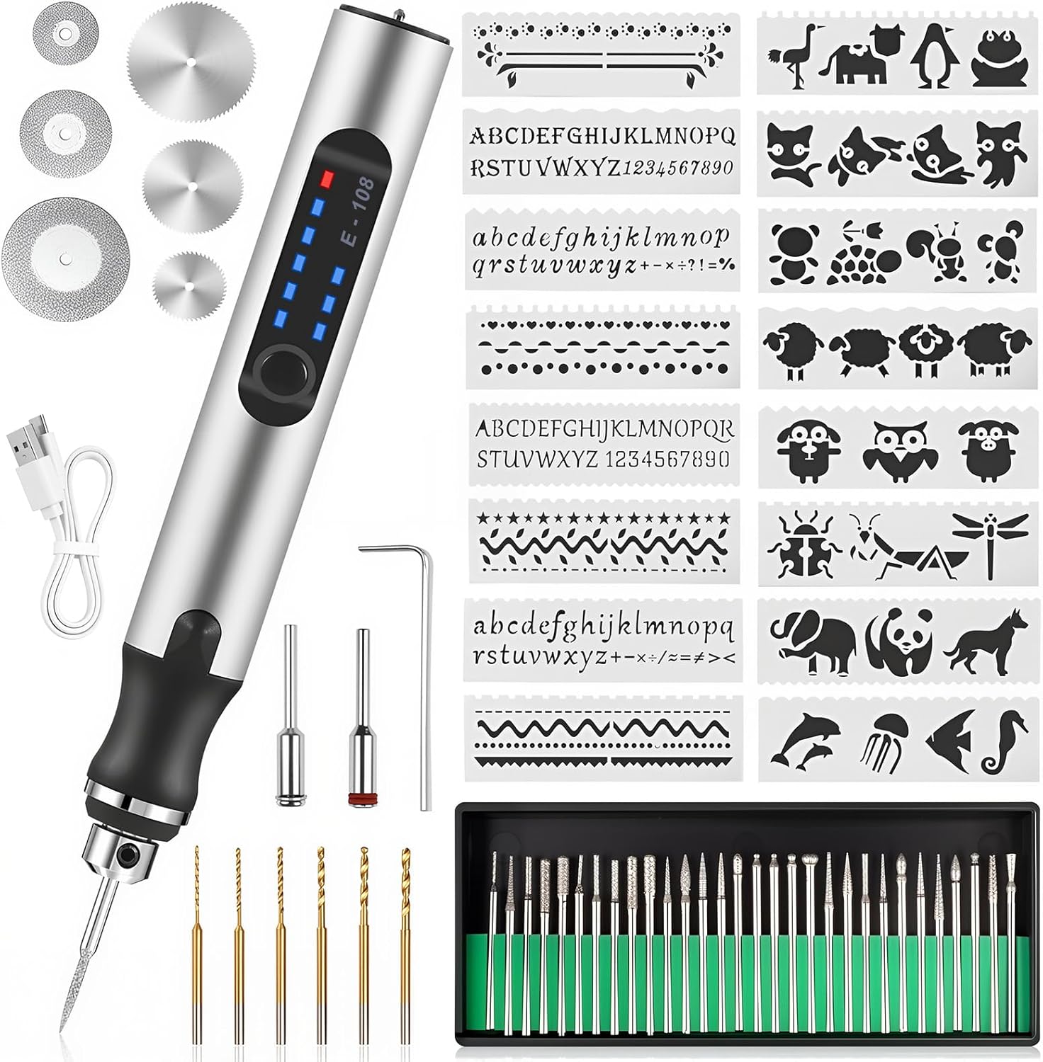 Electric Engraving Pen Tool can be Engraved on Metal, Glass, Ceramic ...