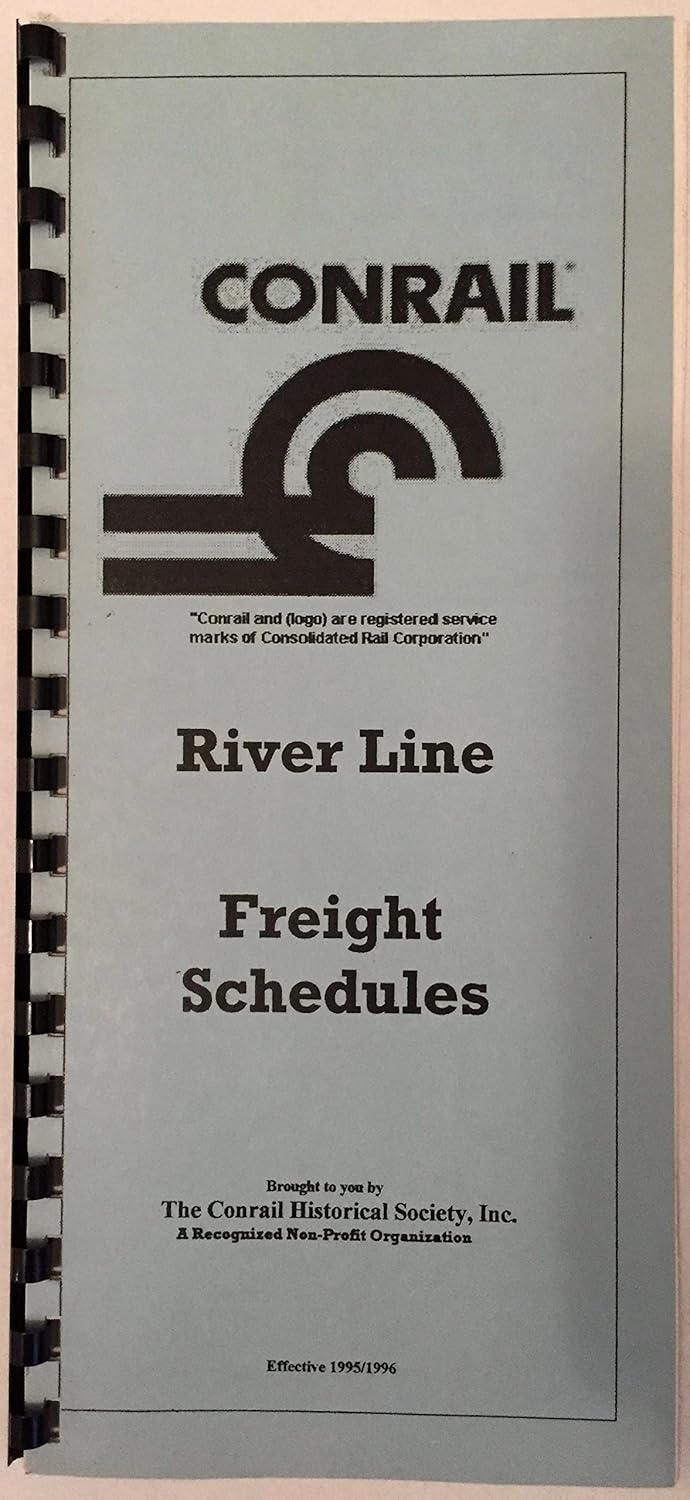 Amazon.com: Conrail Freight Schedules River Line 1996: Conrail, Conrail ...