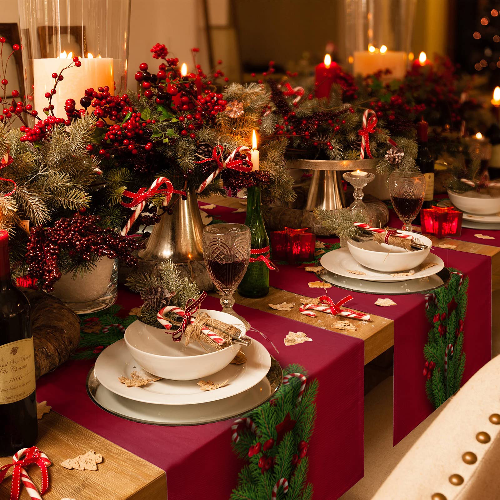 Amazon.com: Christmas Table Runners 36 inches Long, Xmas Trees Red Cotton Linens Table Cloth Dresser Scarves for Wedding Dinning Tables Parties Holiday Home Decor, Holly Berry Candy Cane Table Decorations : Home amazon-com-christmas-table-runners-36-inches-long-xmas-trees-red-cotton-linens-table-cloth-dresser-scarves-for-wedding-dinning-tables-parties-holiday-home-decor-holly-berry-candy-cane-table-decorations-home