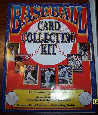 Sealed Baseball Card Collecting Kit with 15 Old Baseball Cards, Giant ...