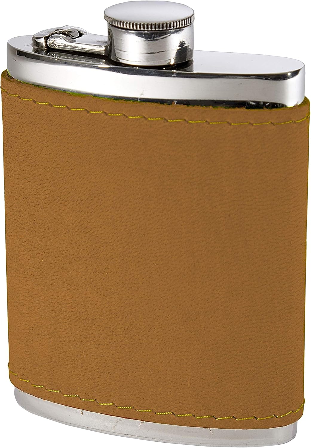 Amazon.com | Wentworth Pewter- English Tan Leather Pewter Kidney Flask ...