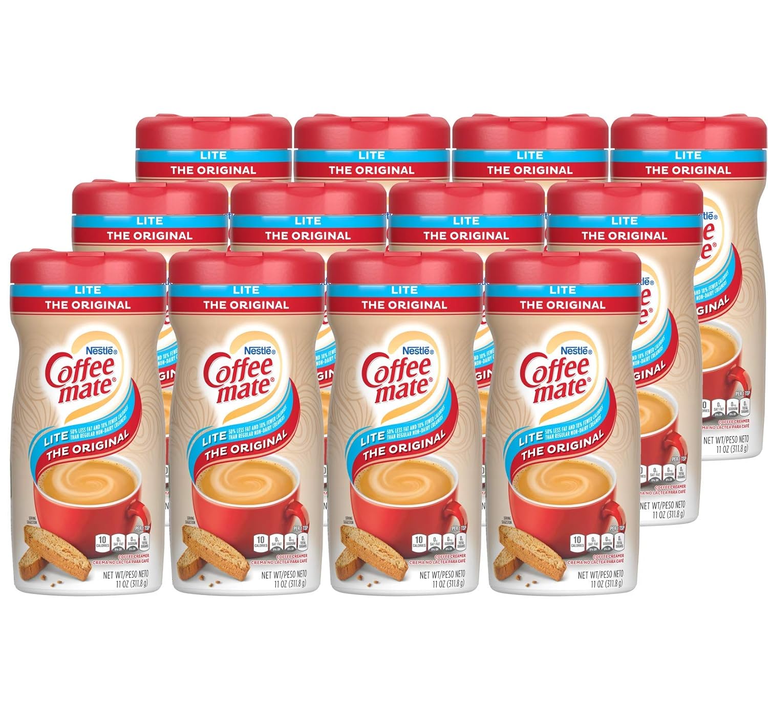 Amazon.com: Nestle Coffee mate Coffee Creamer, Original Lite, Non Dairy ...