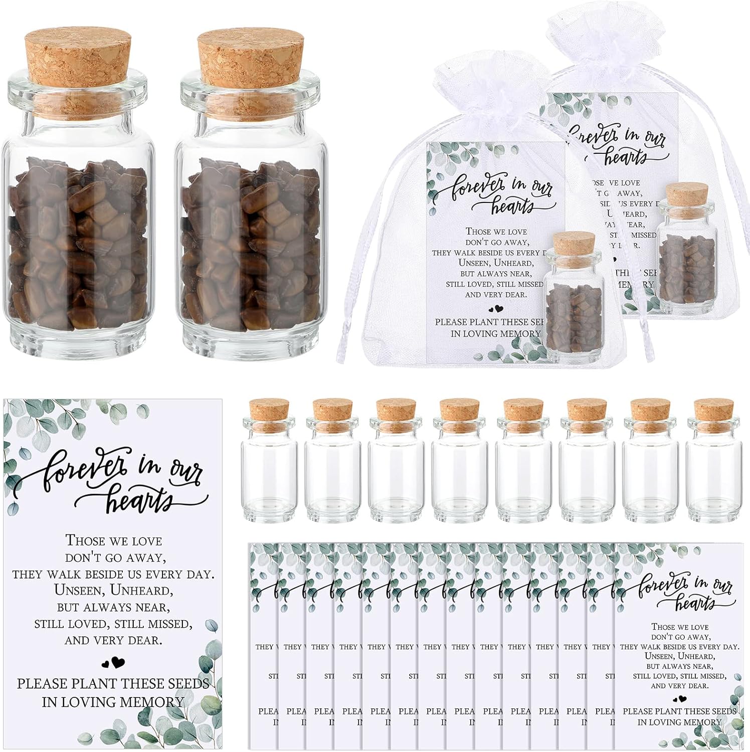 Amazon.com: Tanlade 100 Sets Funeral Favors Include Funeral Prayer ...