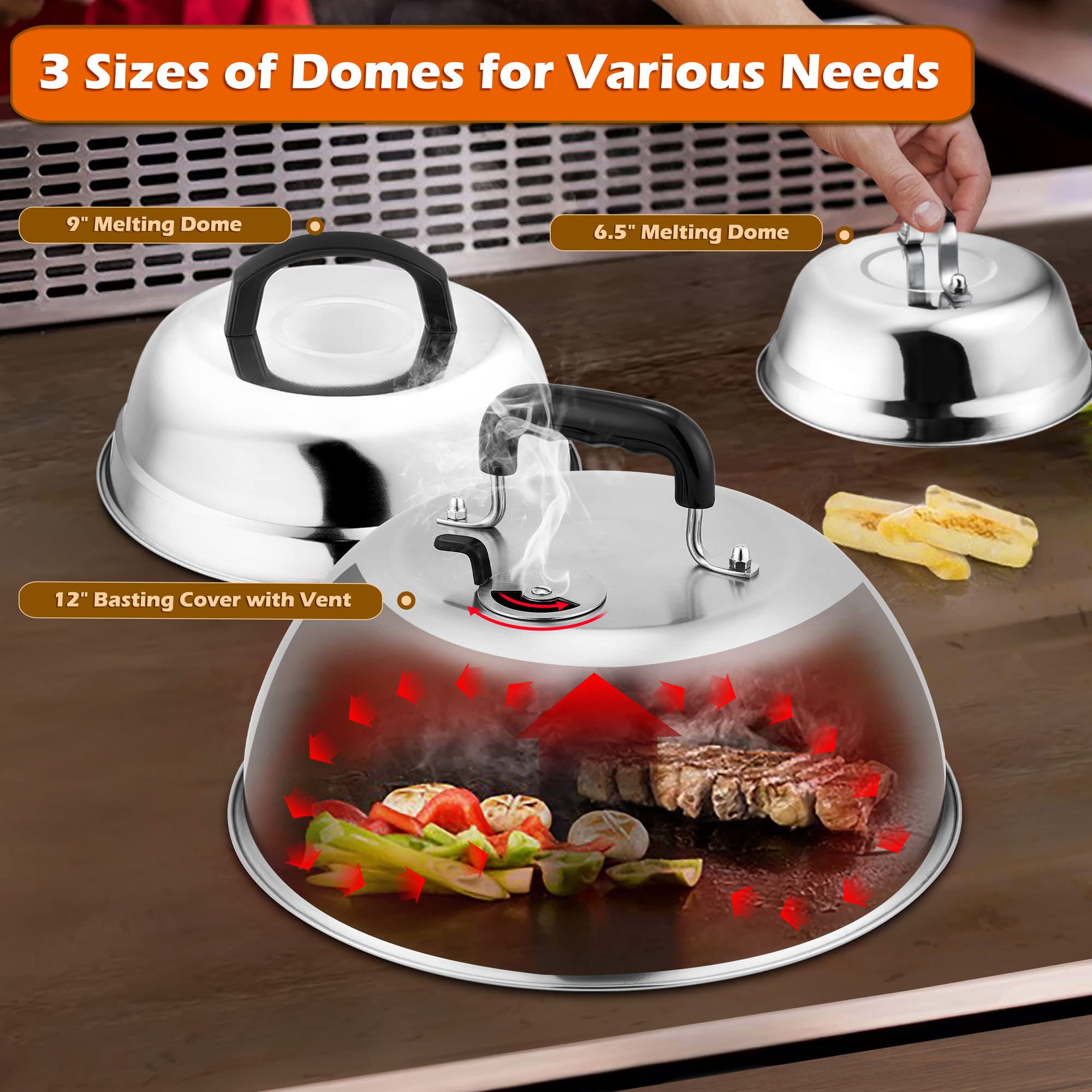 Snapklik.com : Leonyo Griddle Accessories Set Of 42, Heavy Duty ...