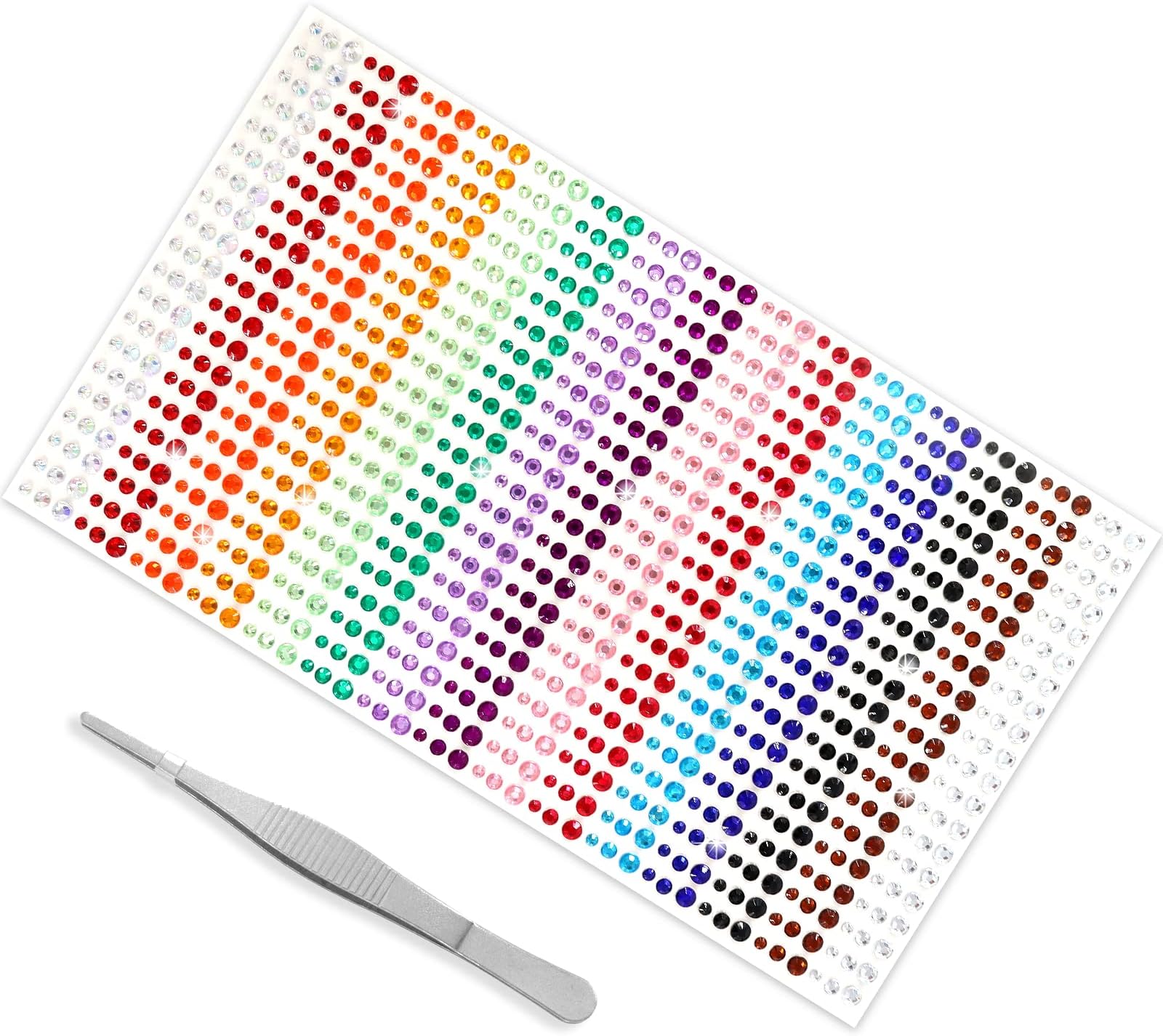 Annhao Adesivo Strass Make Up Strass Adesivi Rotondo Brillantini Make ...